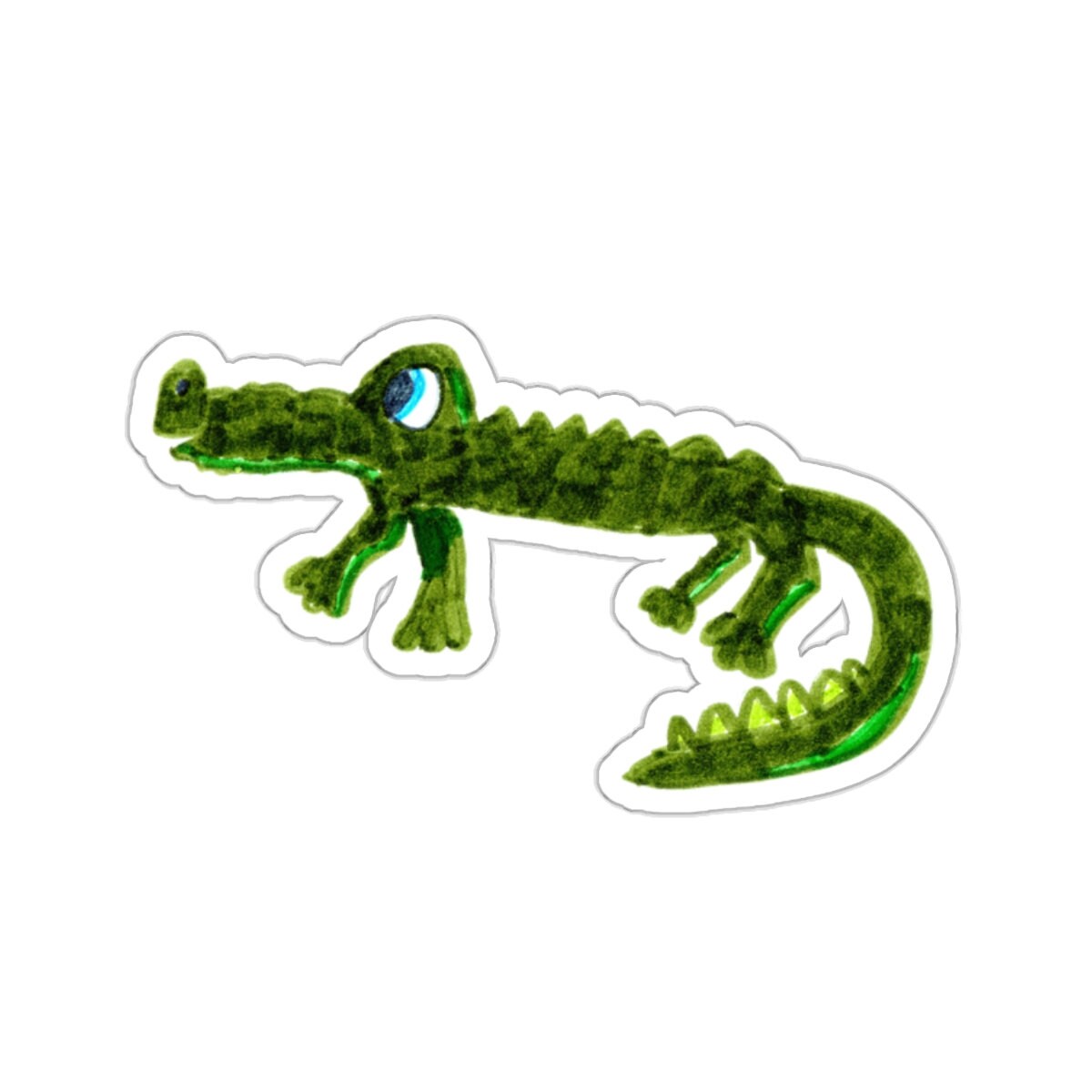 Cute Alligator Sticker Funny Alligator Sticker for Kids Alligator Lover ...