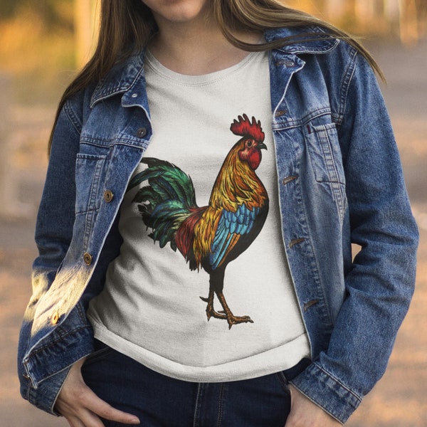 Rooster Shirt - Etsy