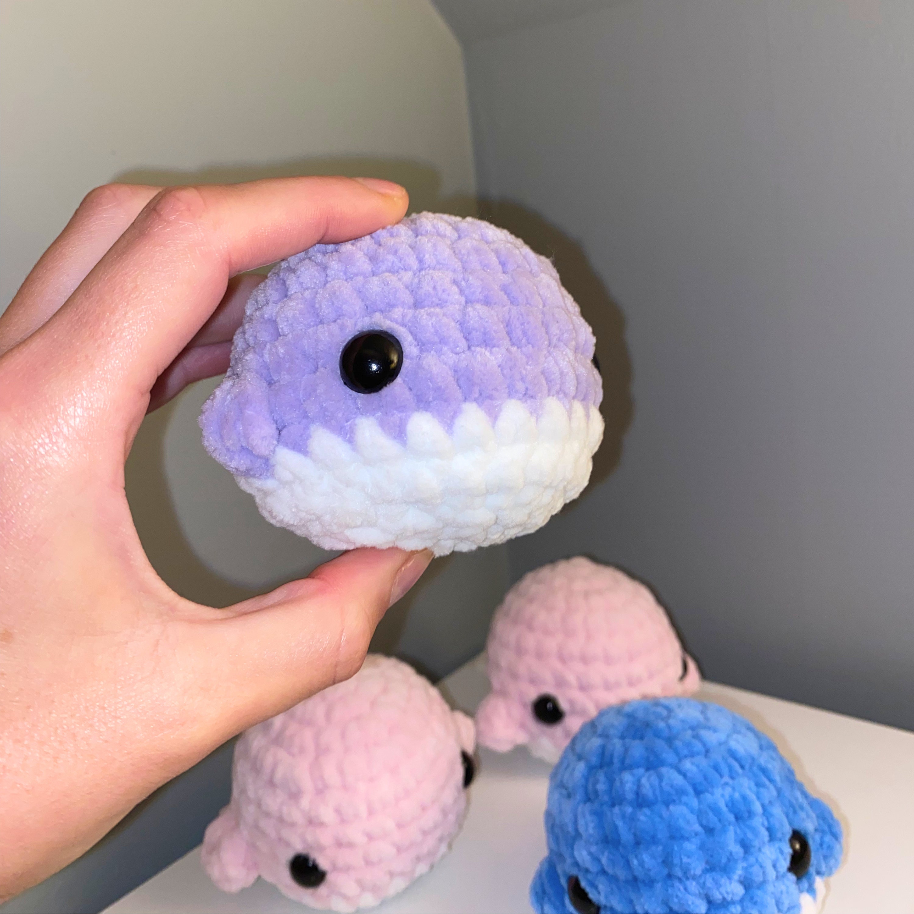 Crochet Mini Whale Plushie, Mini Crochet Whale, Amigurumi, Cute Mini ...