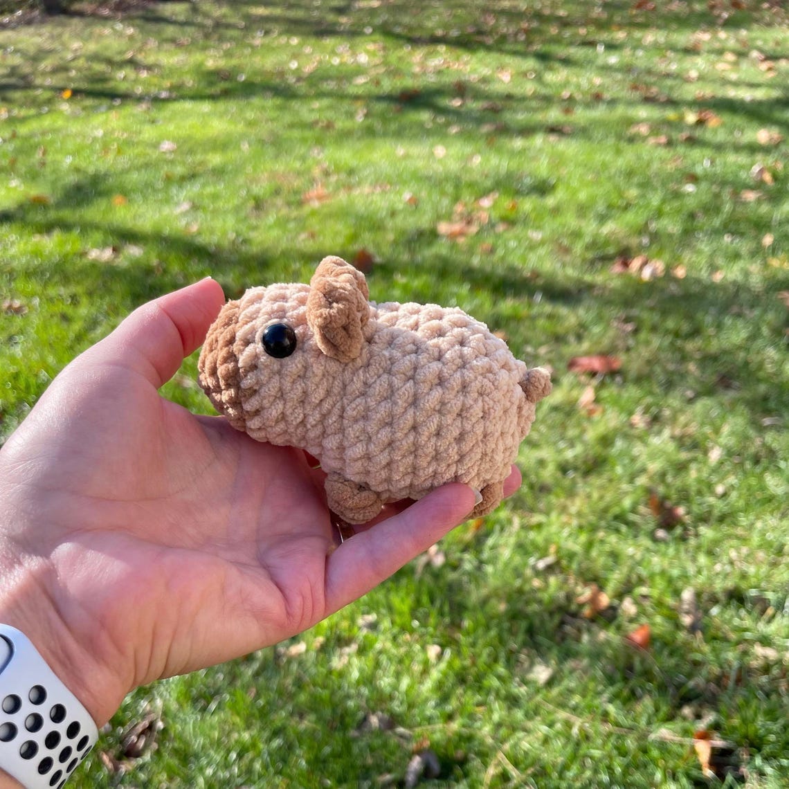 Crochet Capybara Plushie,mini Capybara Crochet Plushies,crochet Mini ...