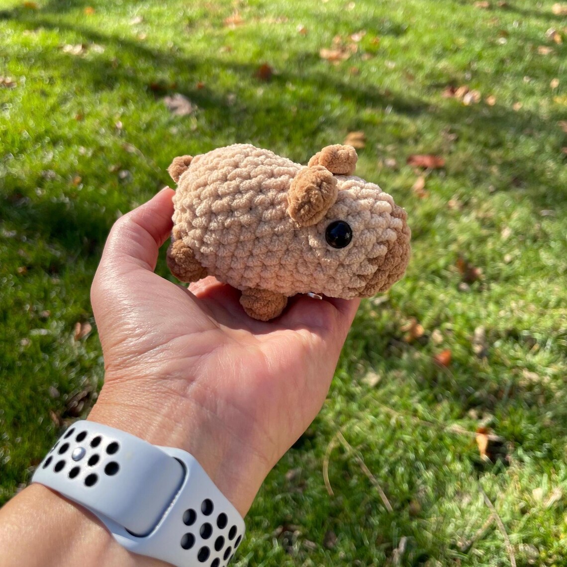 Crochet Capybara Plushie,mini Capybara Crochet Plushies,crochet Mini ...