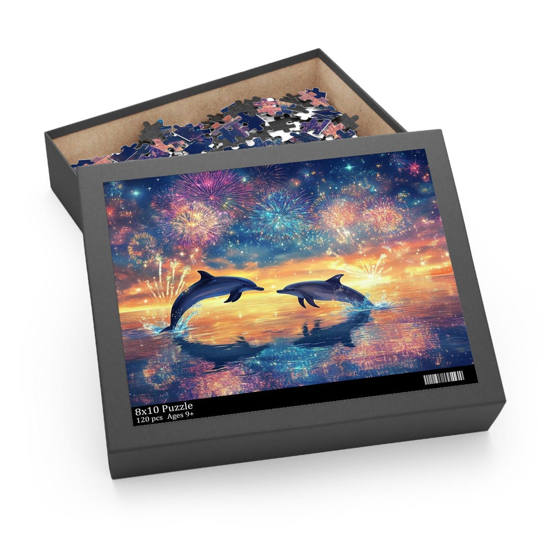 Dolphin Puzzle | 120, 252, 500-piece | Ocean Vibe | Perfect Gift for ...