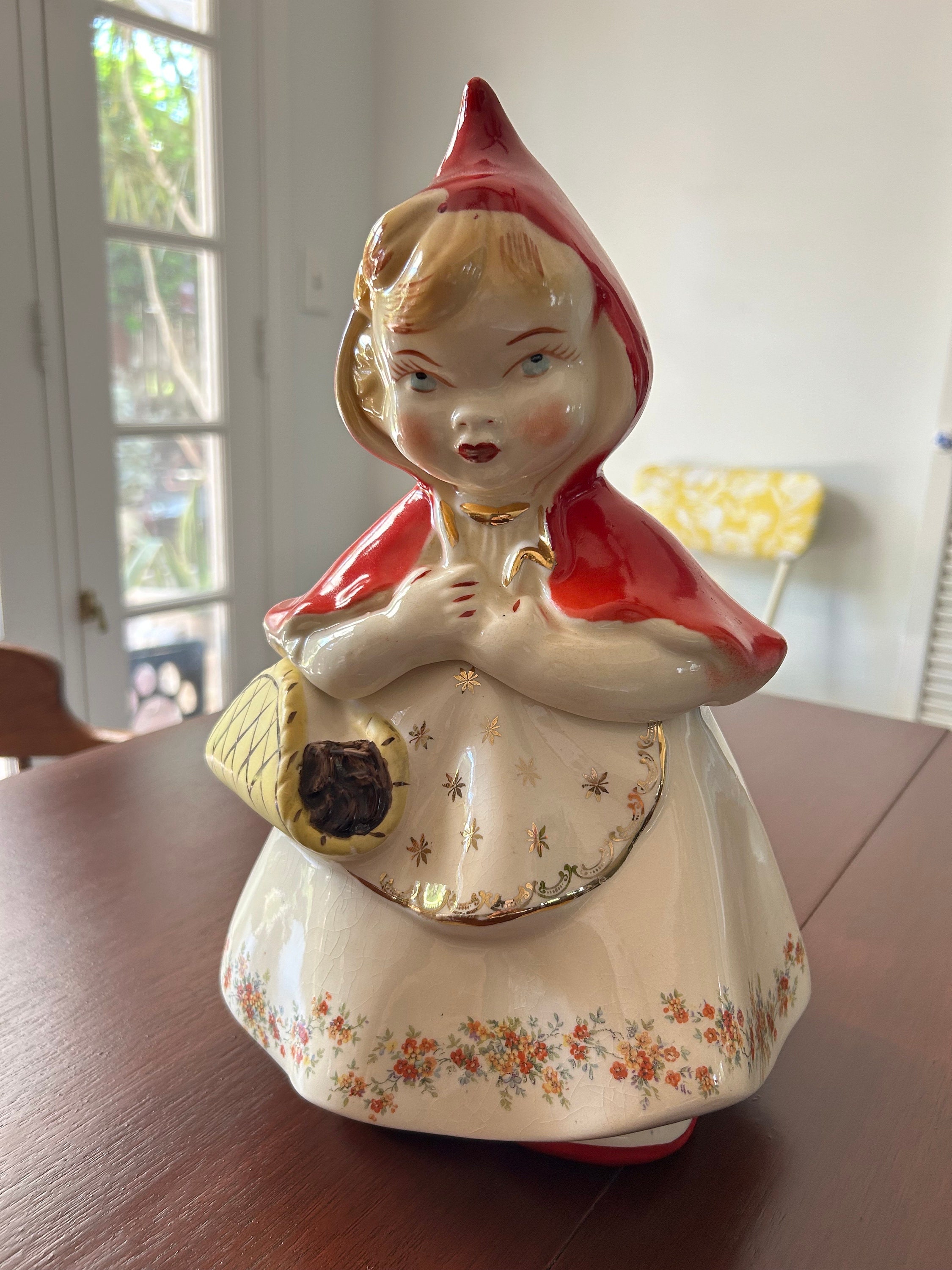 Little Red Riding Hood Cookie Jar by Hull Ware 967 Free Shipping - Etsy