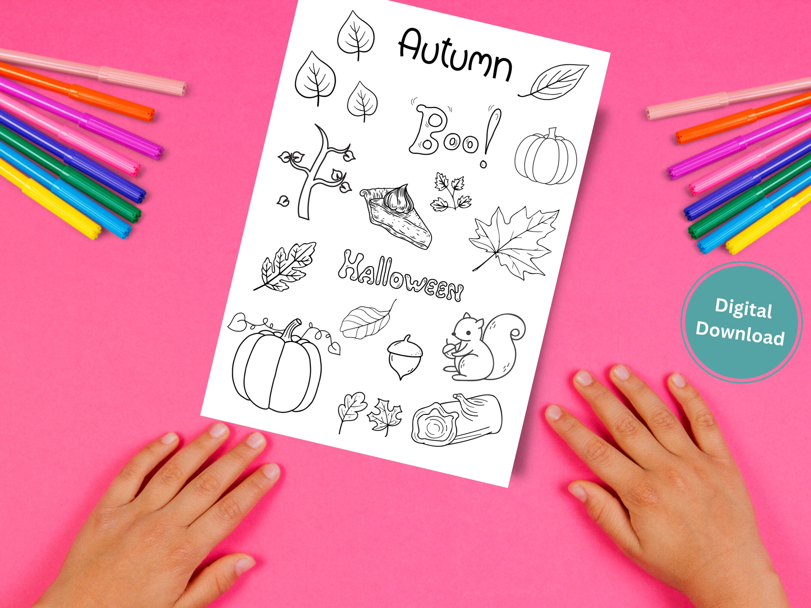 The Four Seasons Printable Coloring Pages, Spring, Summer, Autumn ...