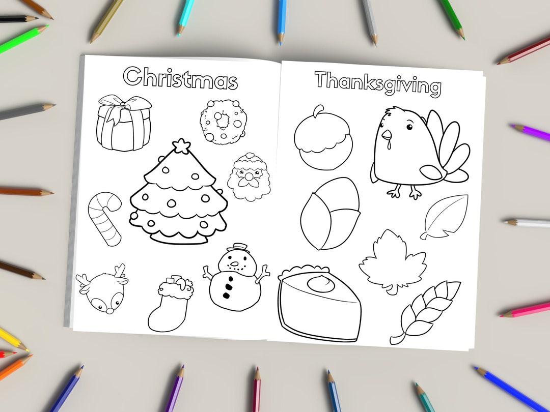 Kawaii Coloring Pages, Holiday Coloring Pages, Christmas Coloring ...