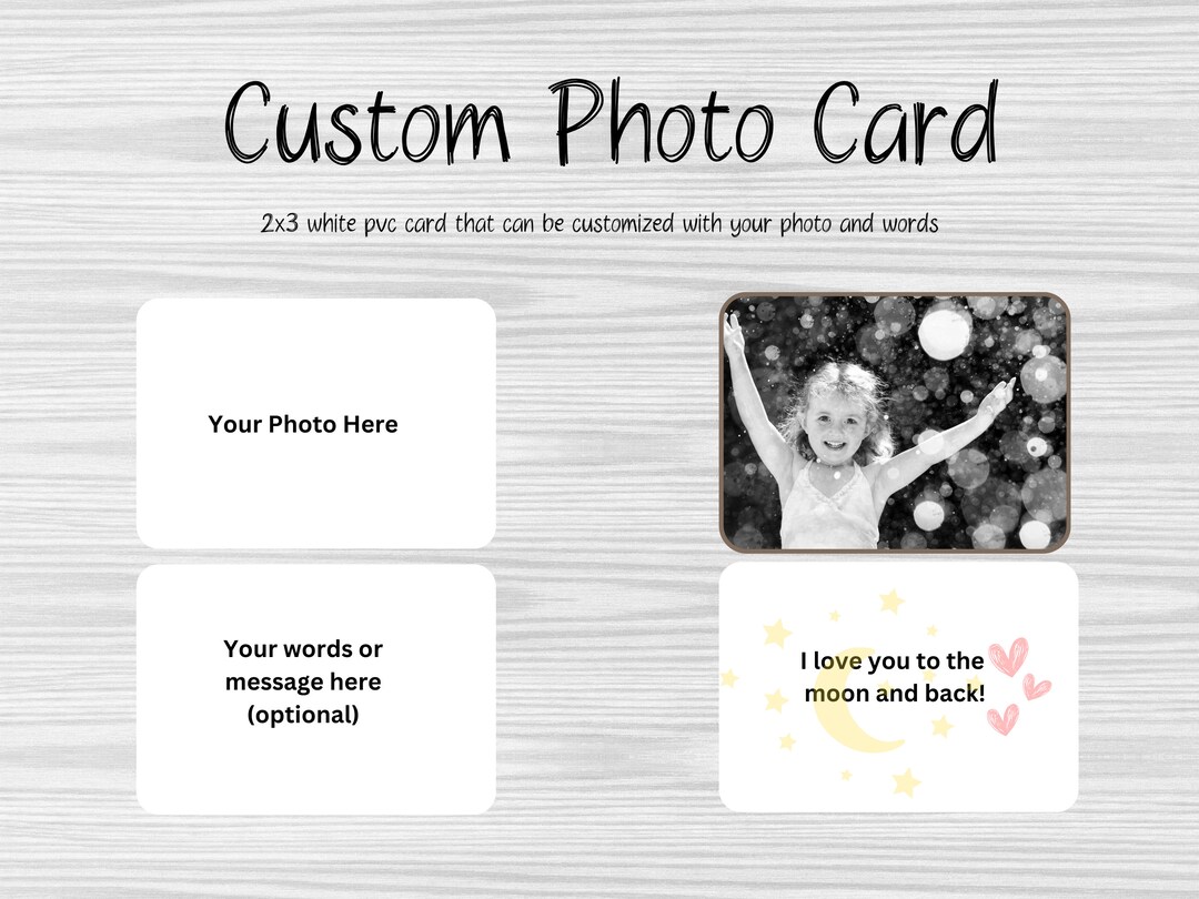 Personalized Photo Card, Custom PVC Card, PVC Card Custom ...