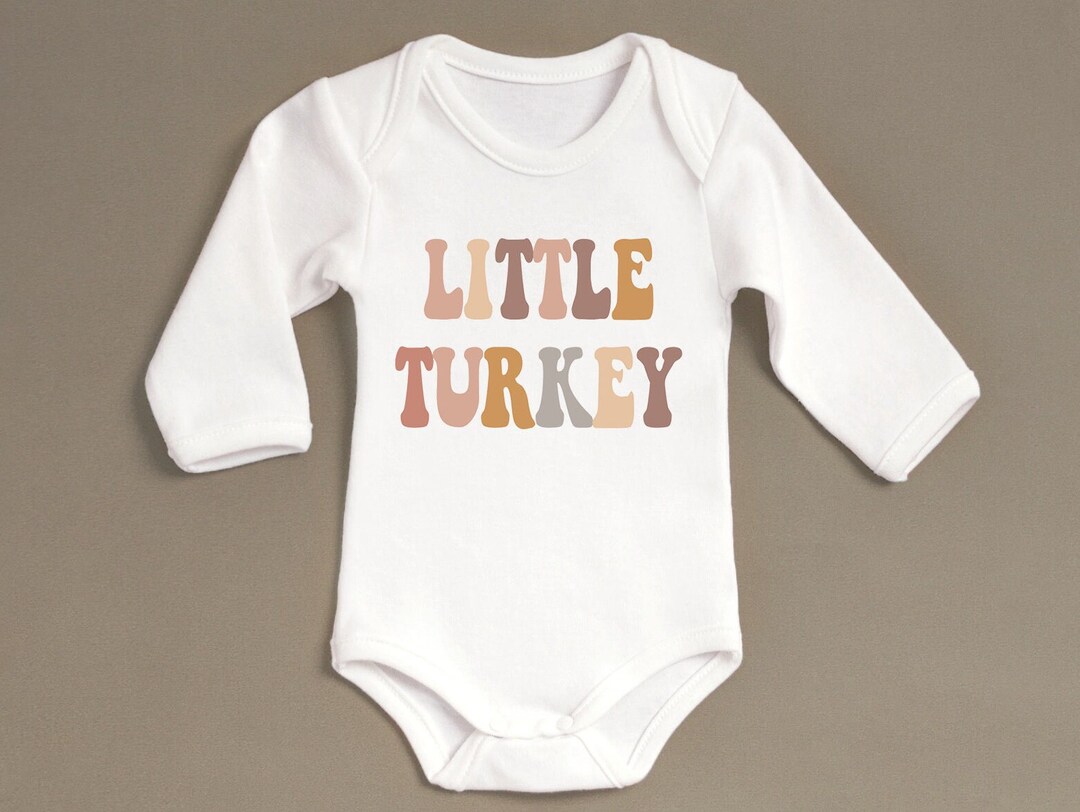 Little Turkey Baby Onesie® Fall Onesie® Fall Bodysuit - Etsy