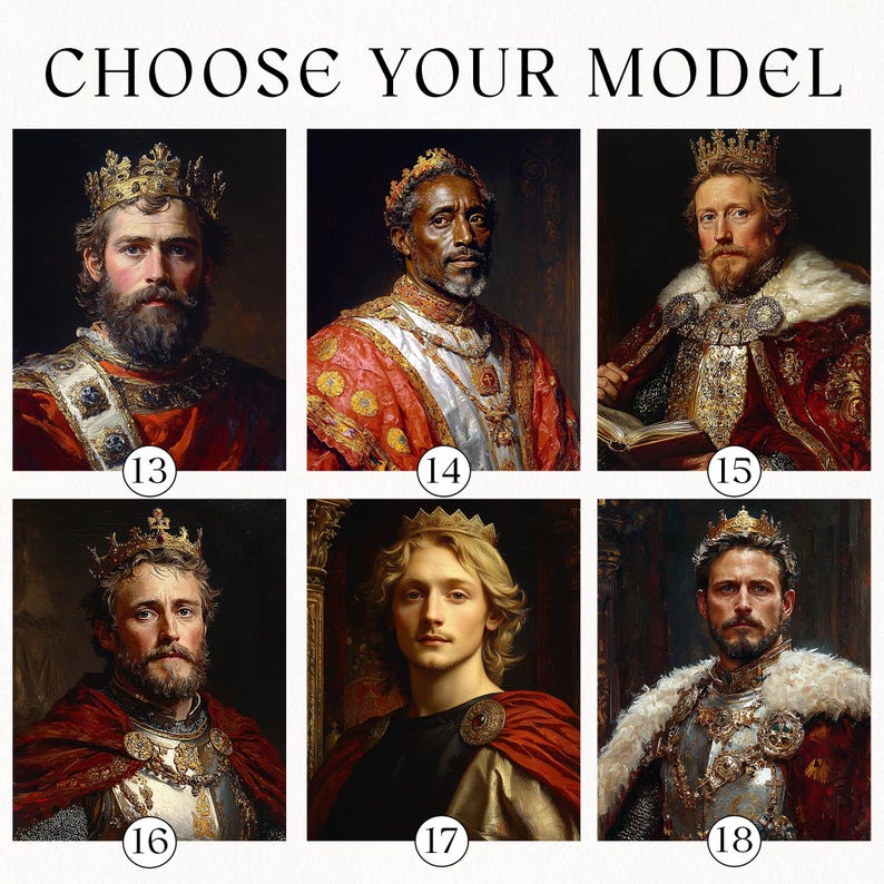 Custom King Portrait Painting From Photo, Renaissance Portrait ...