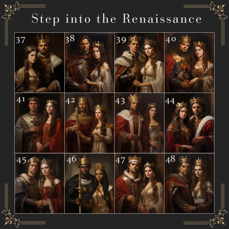 Custom Royal Portrait Oil Painting From Photo, Renaissance Portrait ...