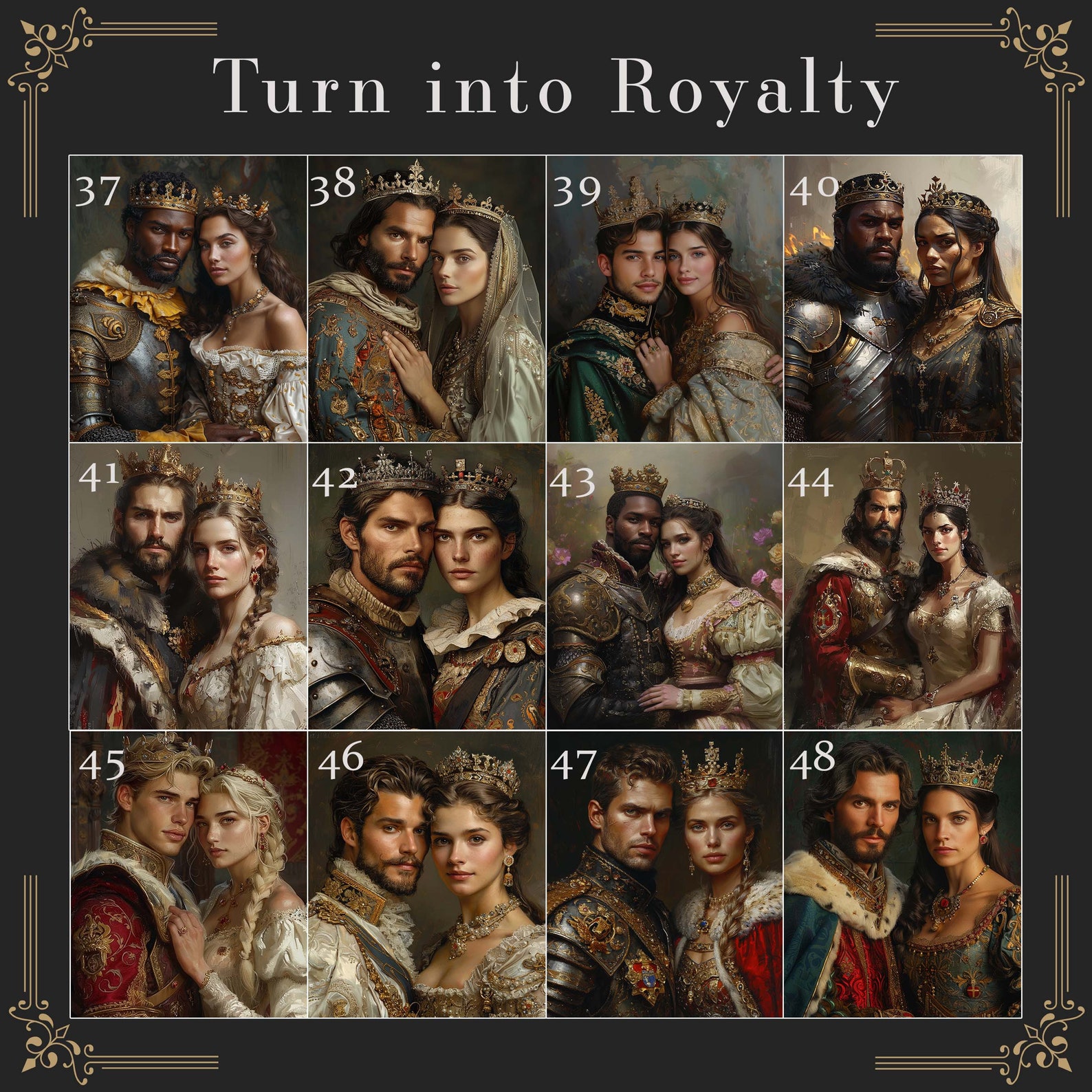 Custom Royal Portrait Oil Painting From Photo, Renaissance Portrait ...