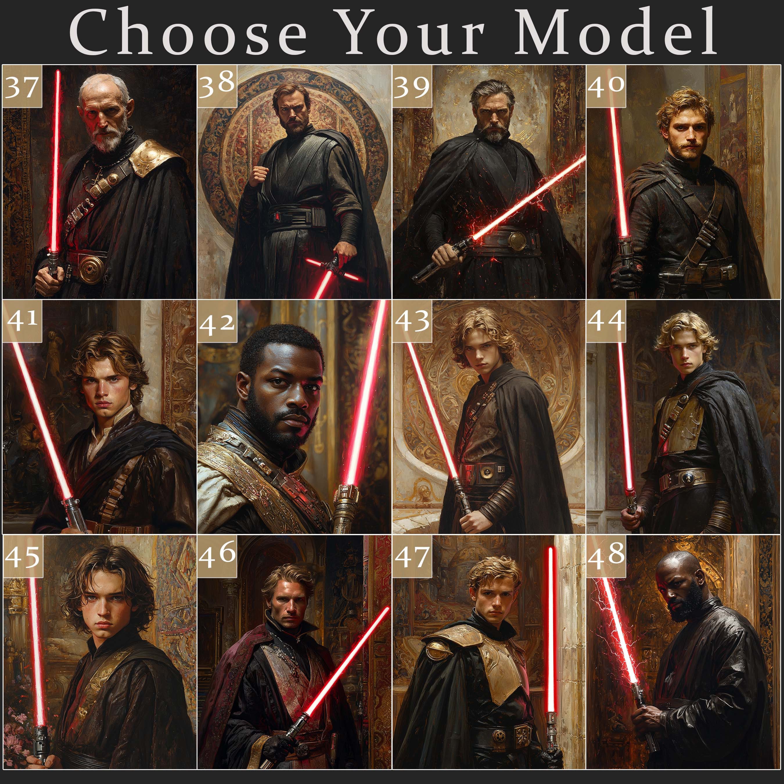 Custom Sith Lord Portrait From Photo, Dark Jedi Fantasy Portrait ...