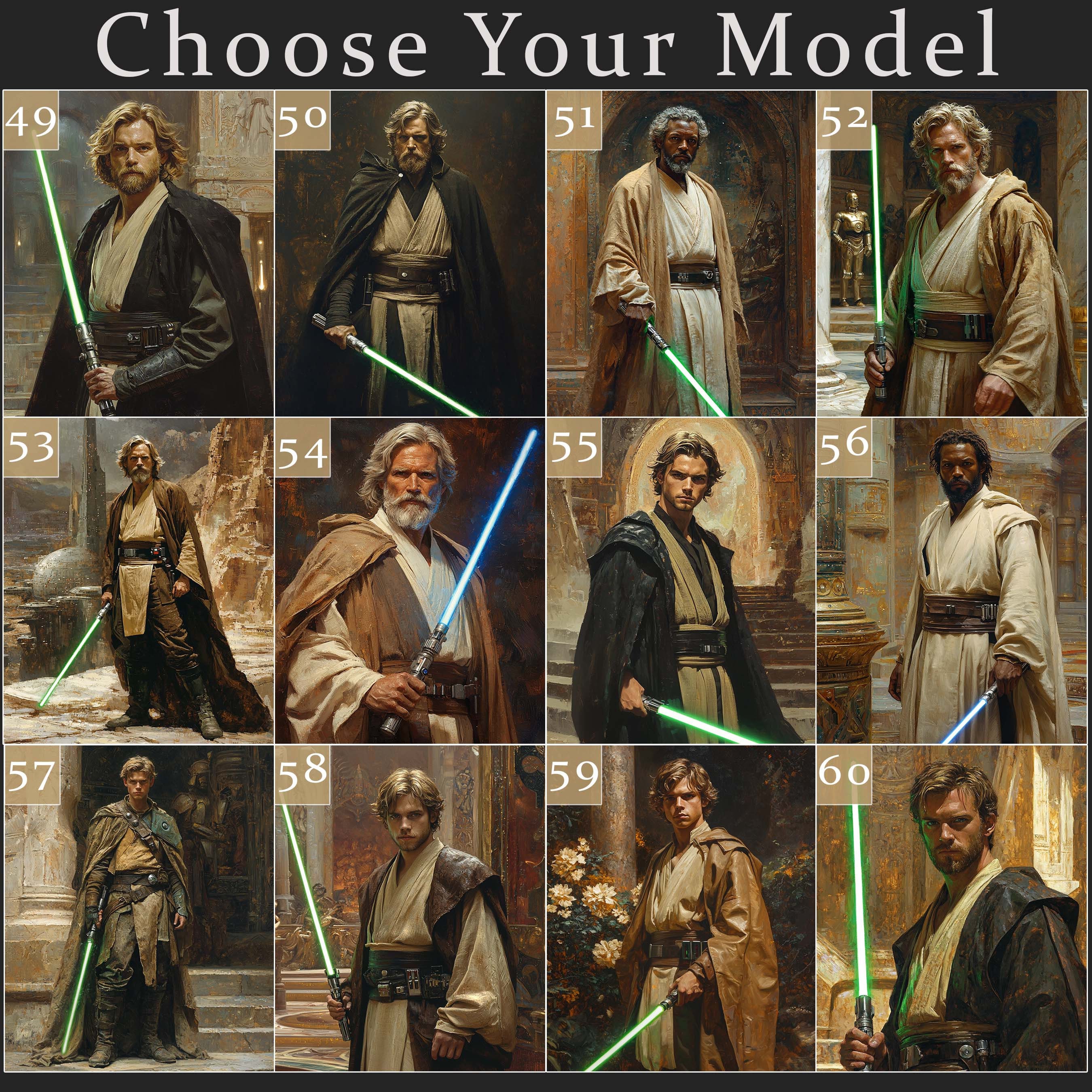 Custom Jedi Knight Portrait From Photo, Star Wars Gift - Etsy