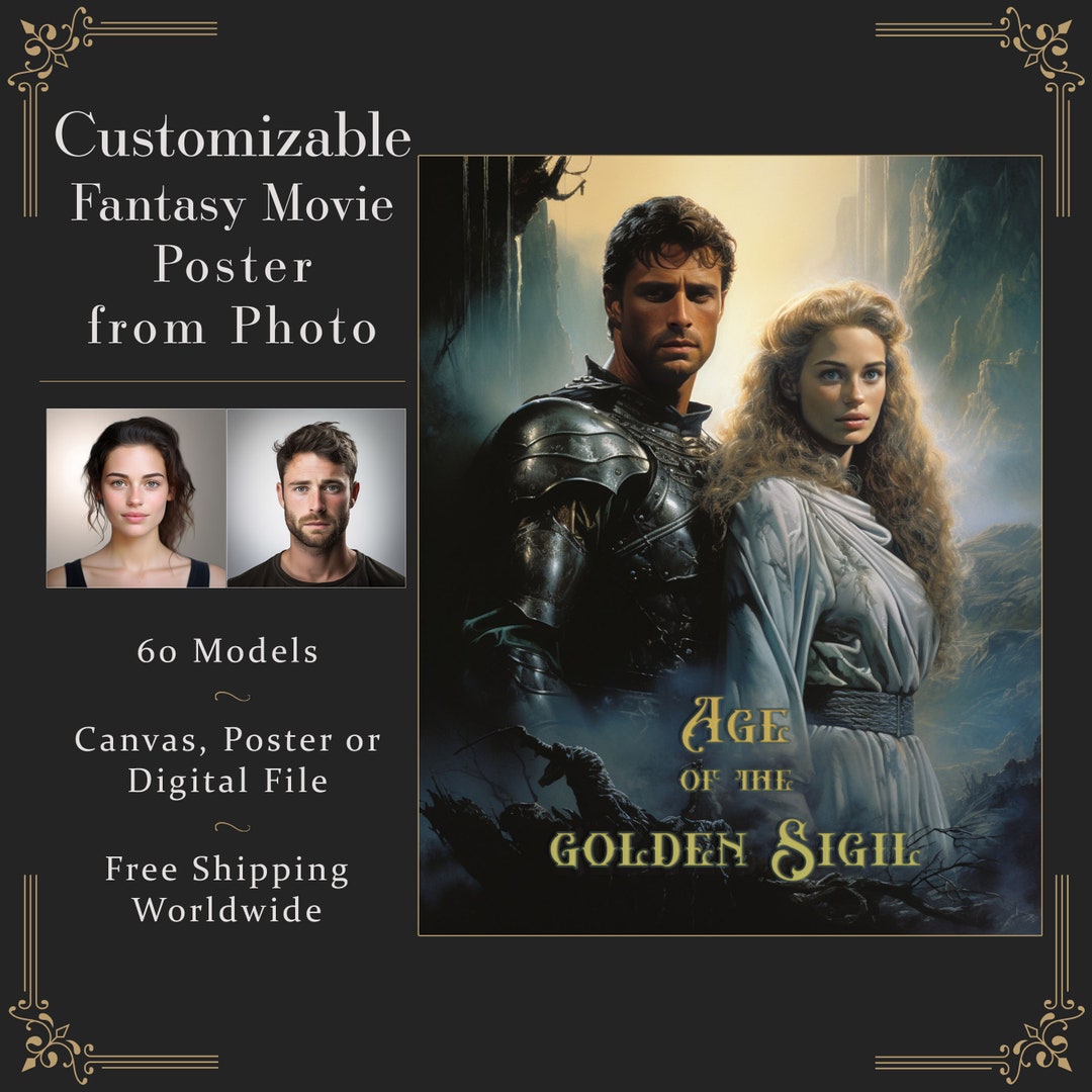 Custom Fantasy Portrait Painting From Photo, Medieval Fantasy Movie ...
