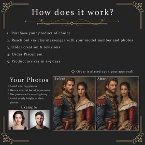 Custom Royal Portrait Oil Painting From Photo, Renaissance Portrait ...
