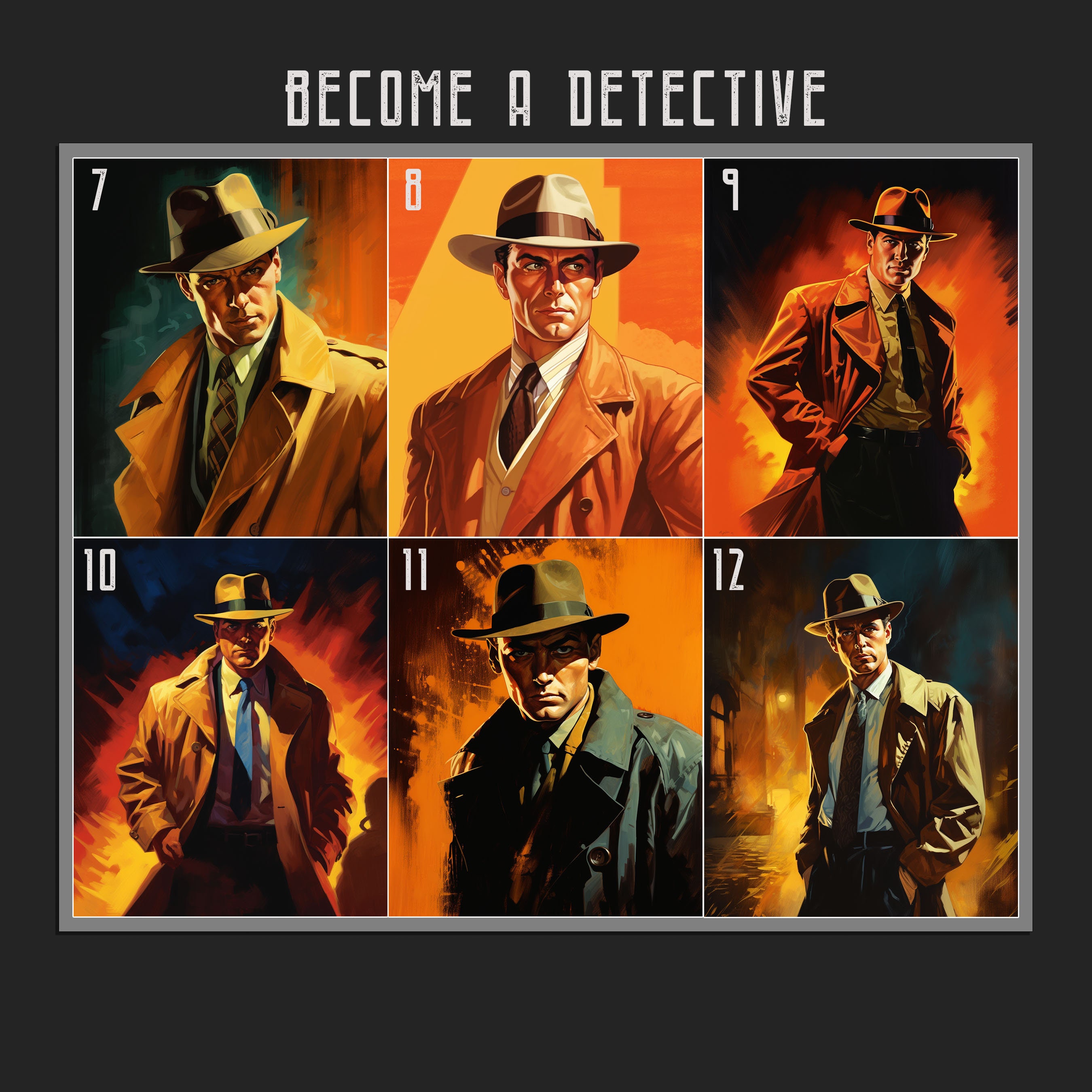Custom Detective Portrait From Photo, Gift for Him, Boyfriend Christmas ...