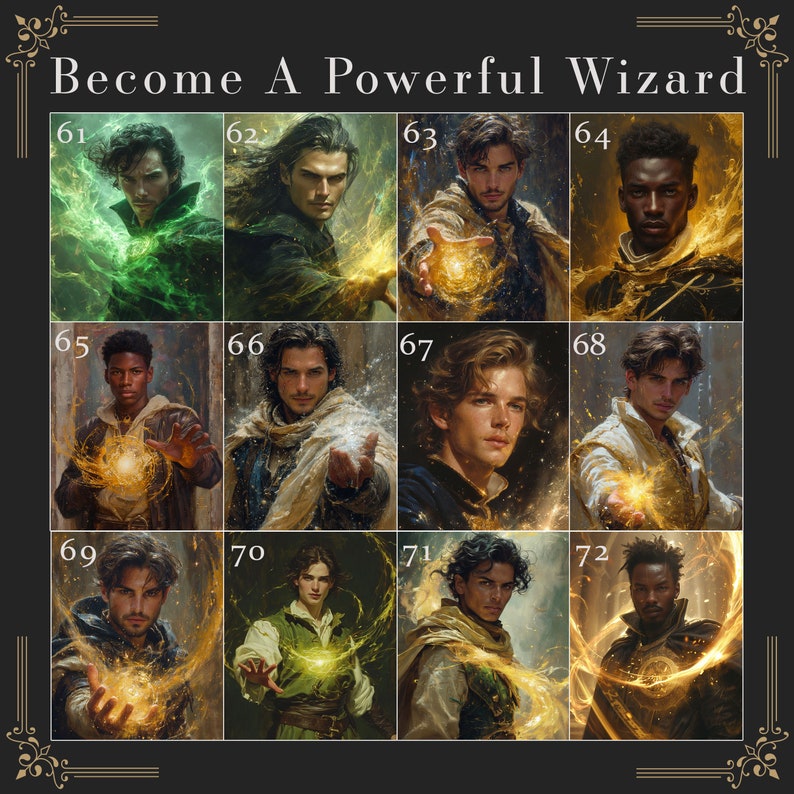 Custom Wizard Portrait Oil Painting From Photo, Custom Fantasy Portrait ...