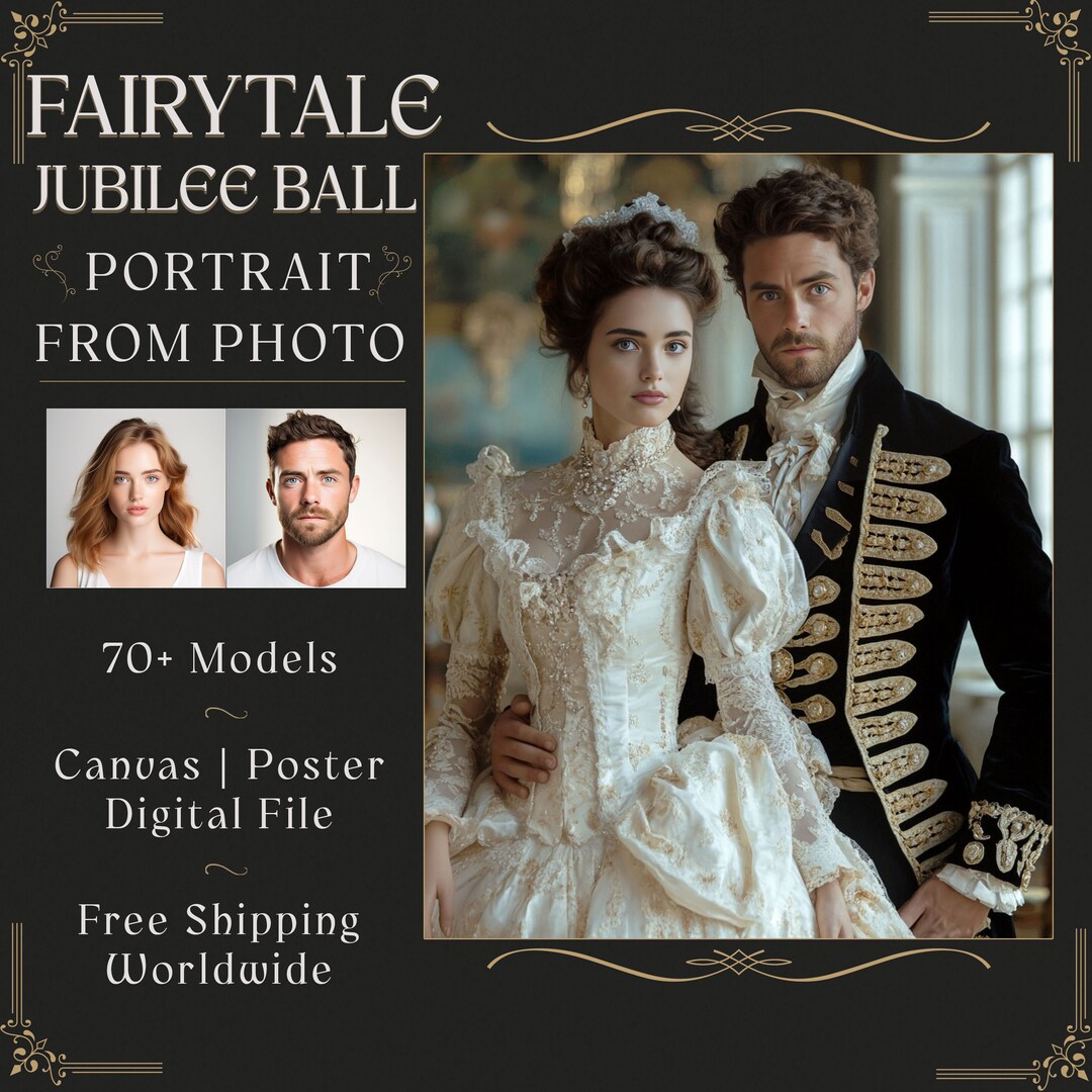 Custom Royal Portrait From Photo, Victorian Portrait, Custom Historical ...