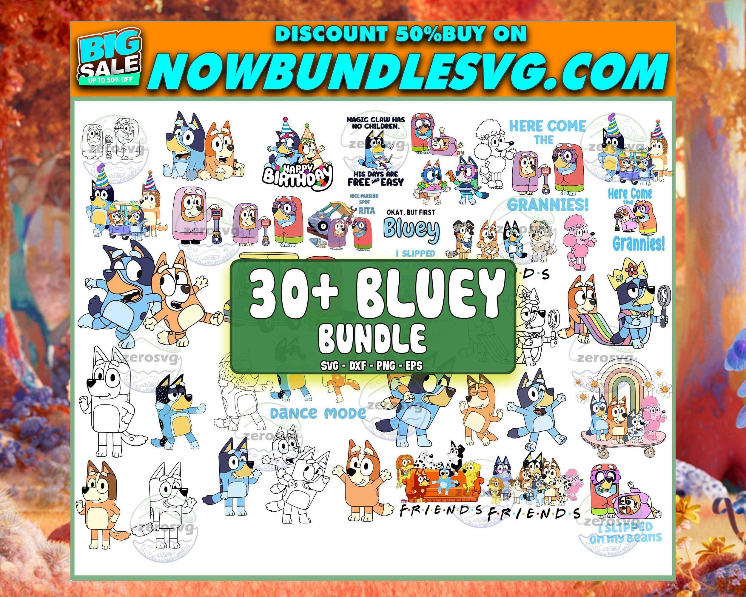 30 File New Bluey SVG PNG Hug Toy Family Bluey Svg Bluey - Etsy