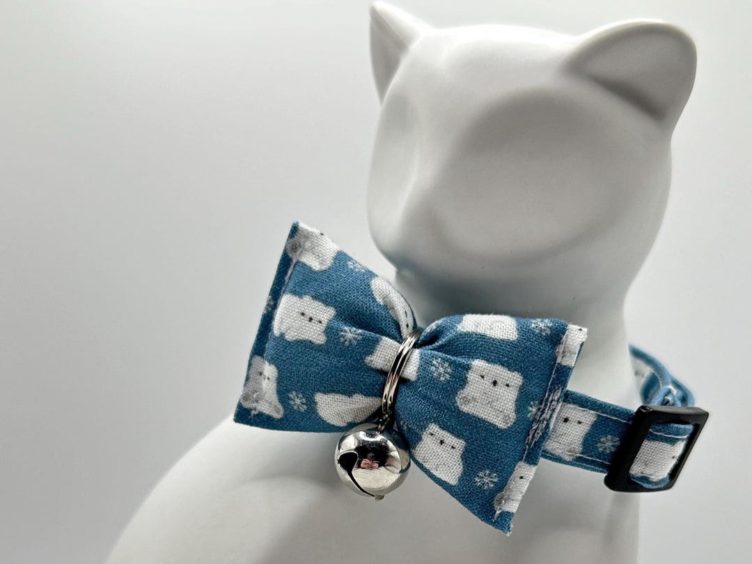 POLAR BEARS Bow Tie Breakaway Collar for Cats - Etsy