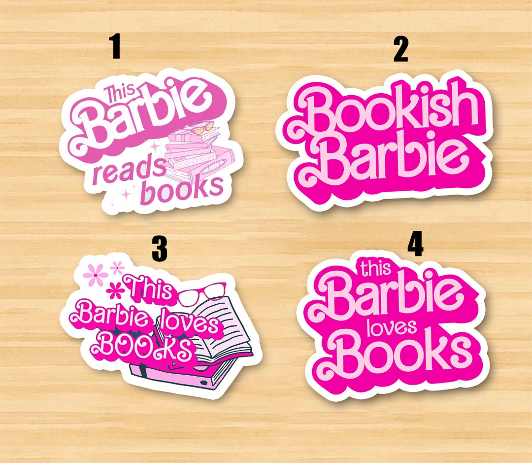Barbie Sticker Bookish Barbie Sticker Barbie Reading - Etsy