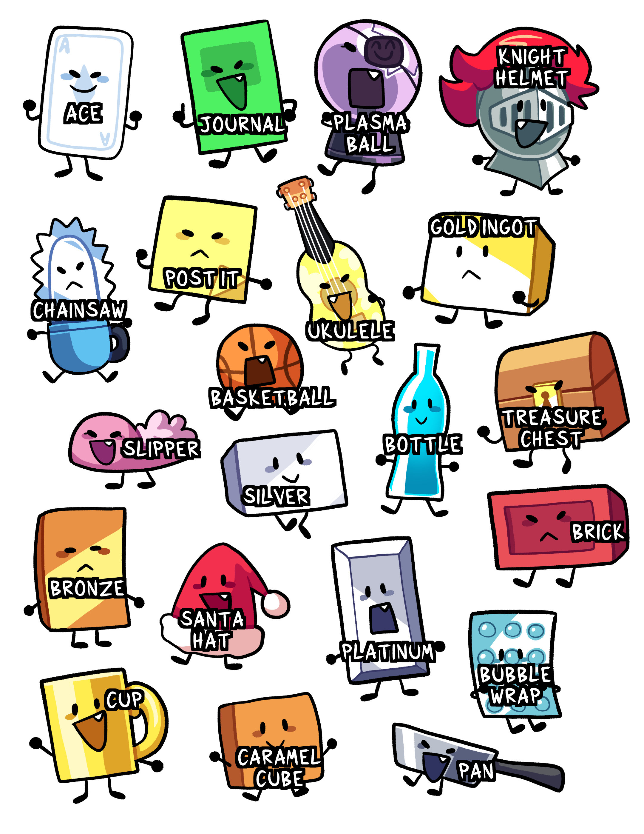 Paper Puppets Take 2 PPT2 Object Show Stickers - Etsy Canada