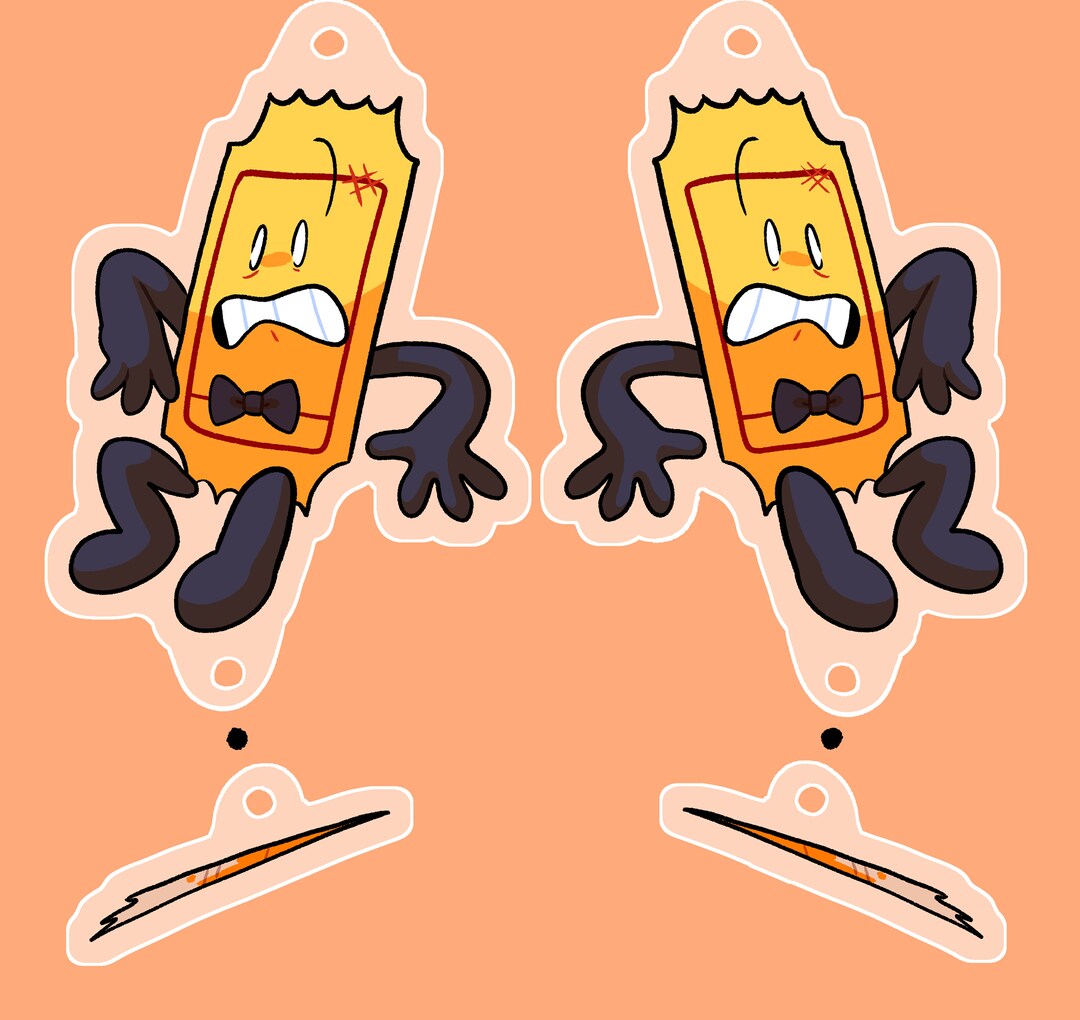 TFMI Ticket Acrylic Keychain W/ Wooden Narwhal Horn Acrylic - Etsy