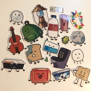 HFJONE Object Show Stickers - Etsy UK