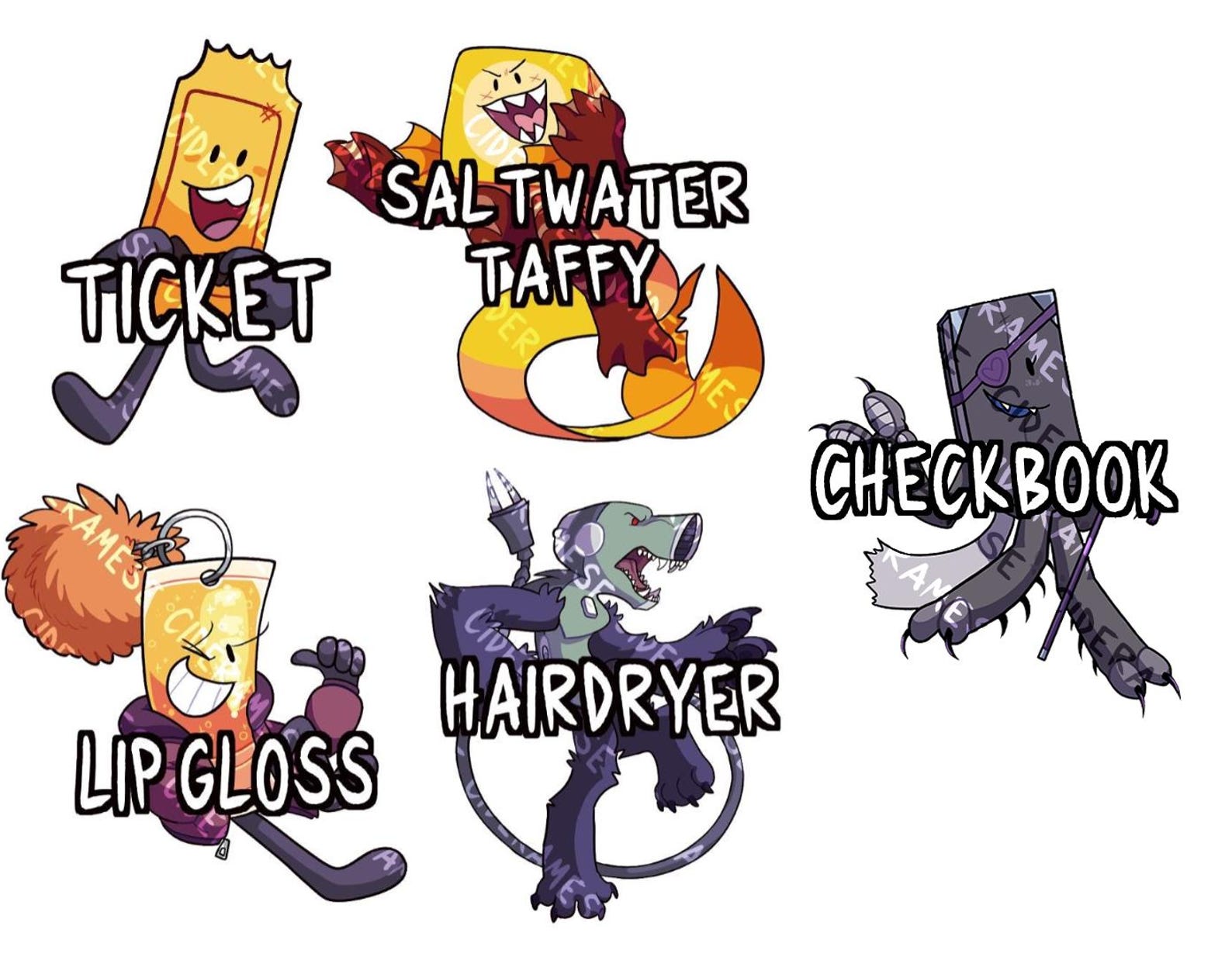 TFMI Normal Character Holographic Stickers - Object Show - Etsy Canada