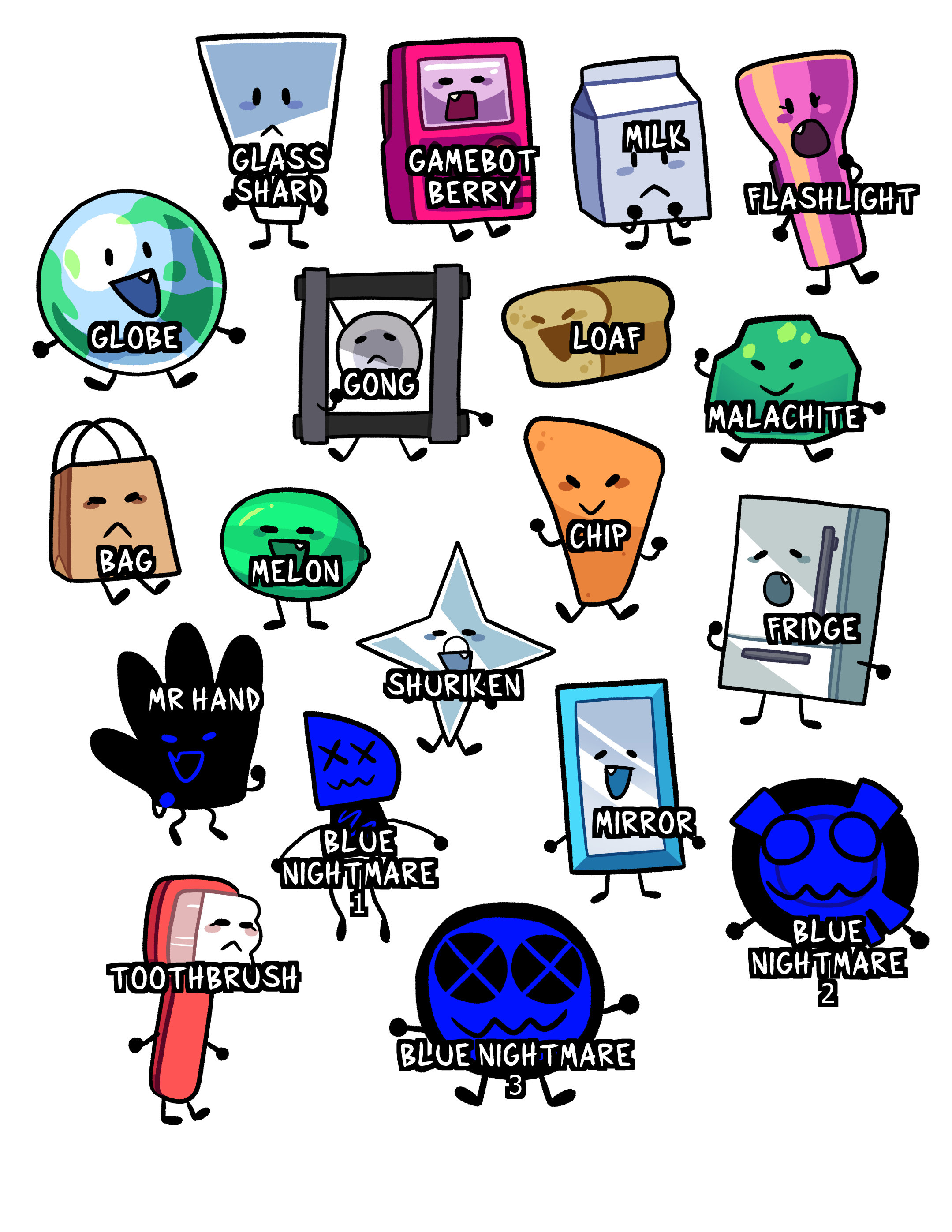 Paper Puppets Take 2 PPT2 Object Show Stickers - Etsy Canada