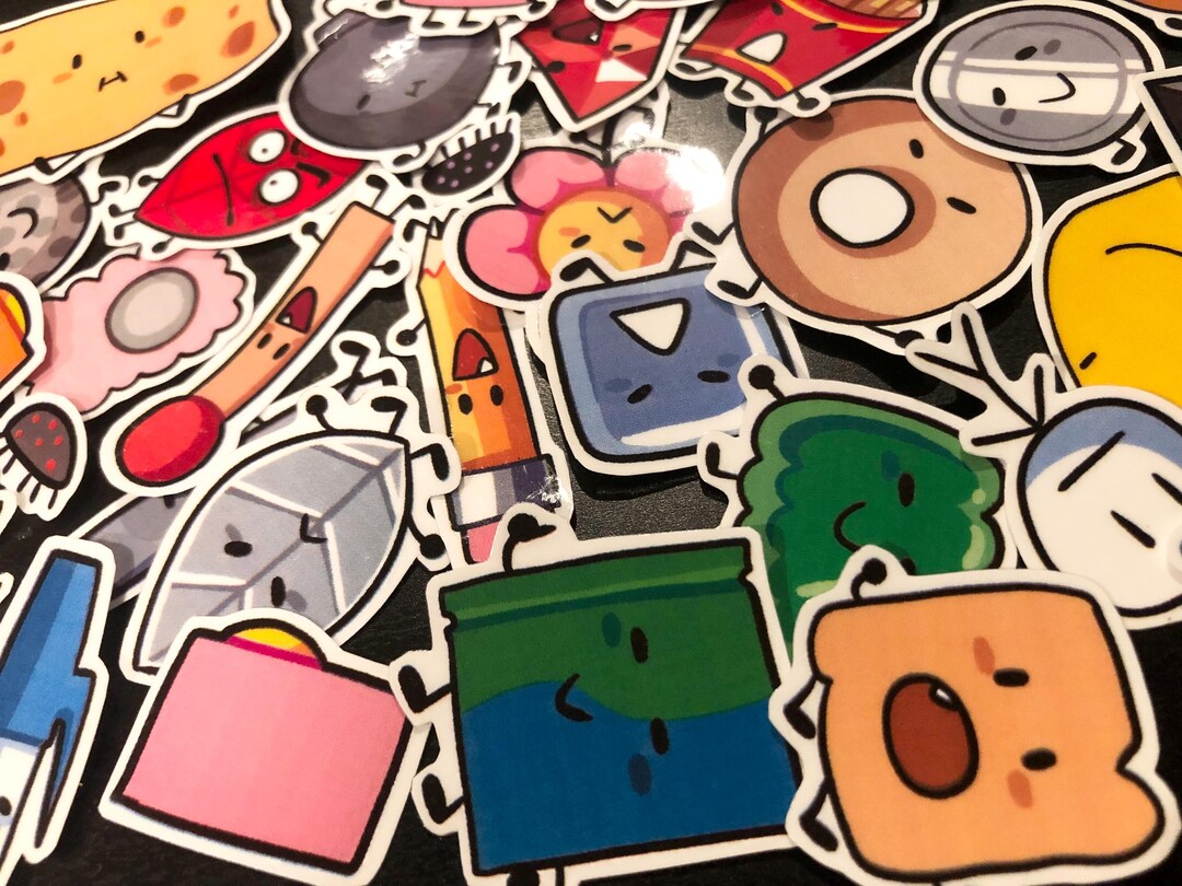 Battle for Dream Island (BFDI) Object Show Vinyl Stickers - Etsy Australia