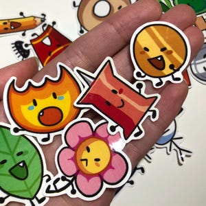 Battle for Dream Island (BFDI) Object Show Vinyl Stickers - Etsy Australia