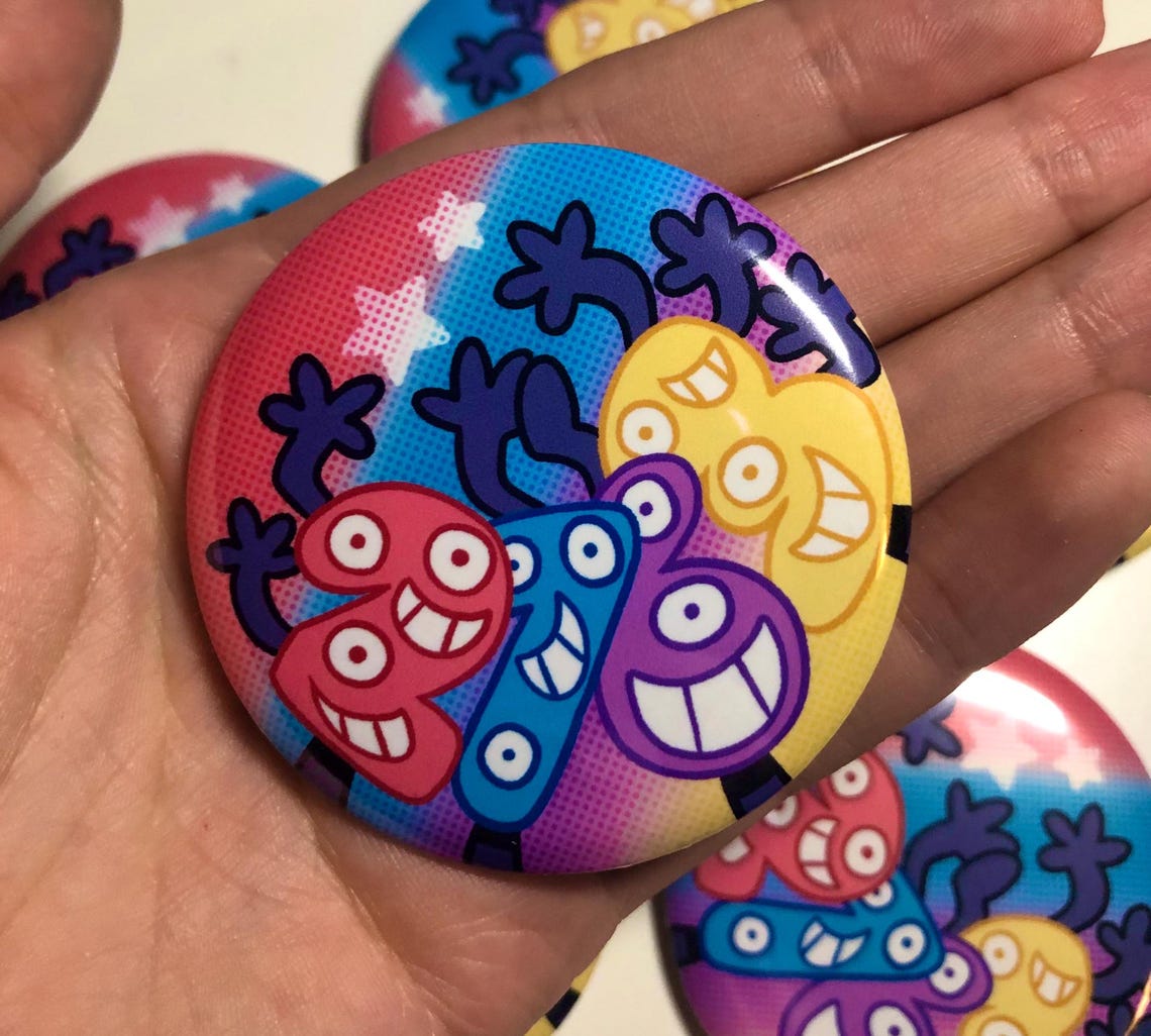 BFDI 2763 Algebralien 2.25 in Button Pin - Object Show - Etsy