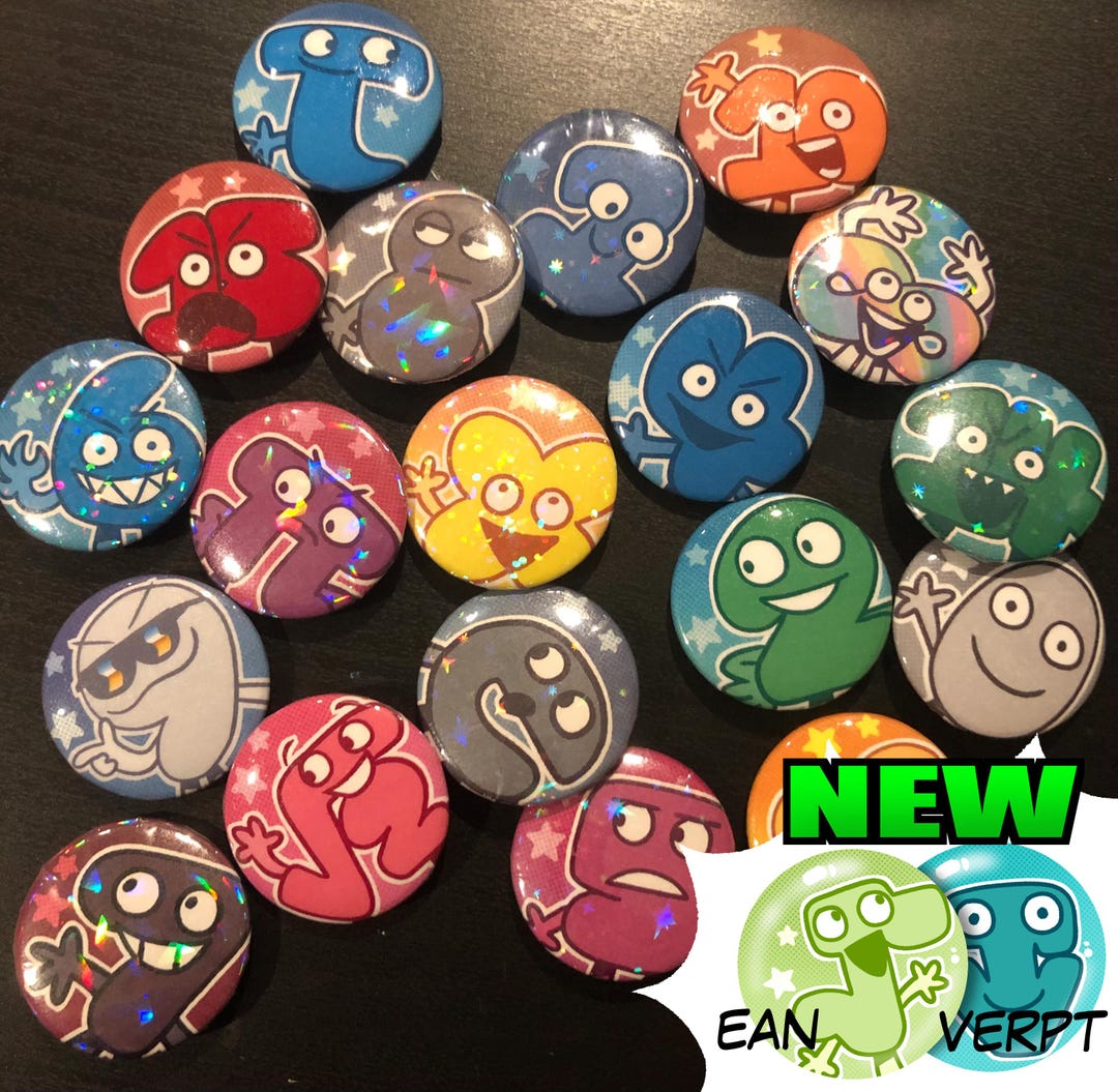 BFDI Algebralien Pin Buttons - Object Show - Etsy