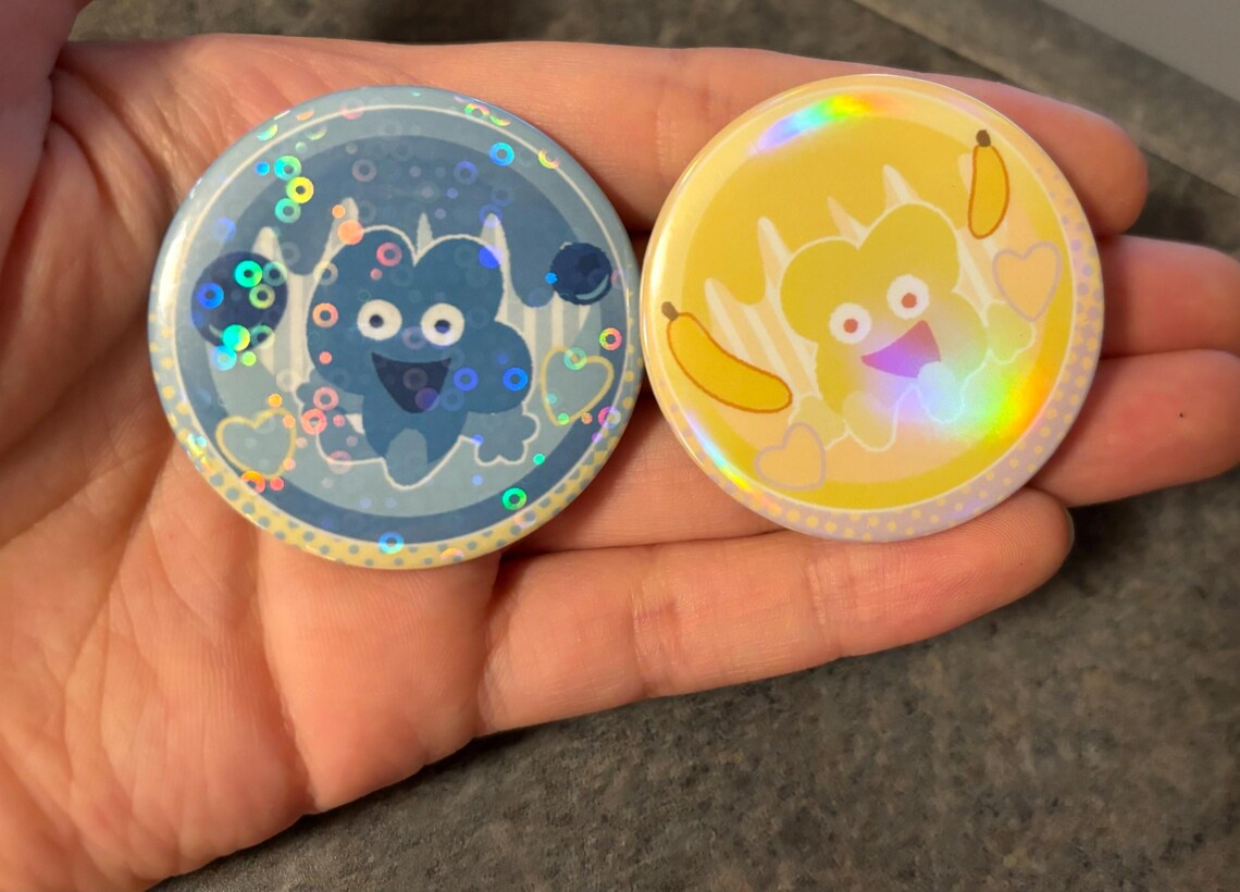 BFDI Algebralien Holographic 1.75 Inch Button Pin - Object Show - Etsy