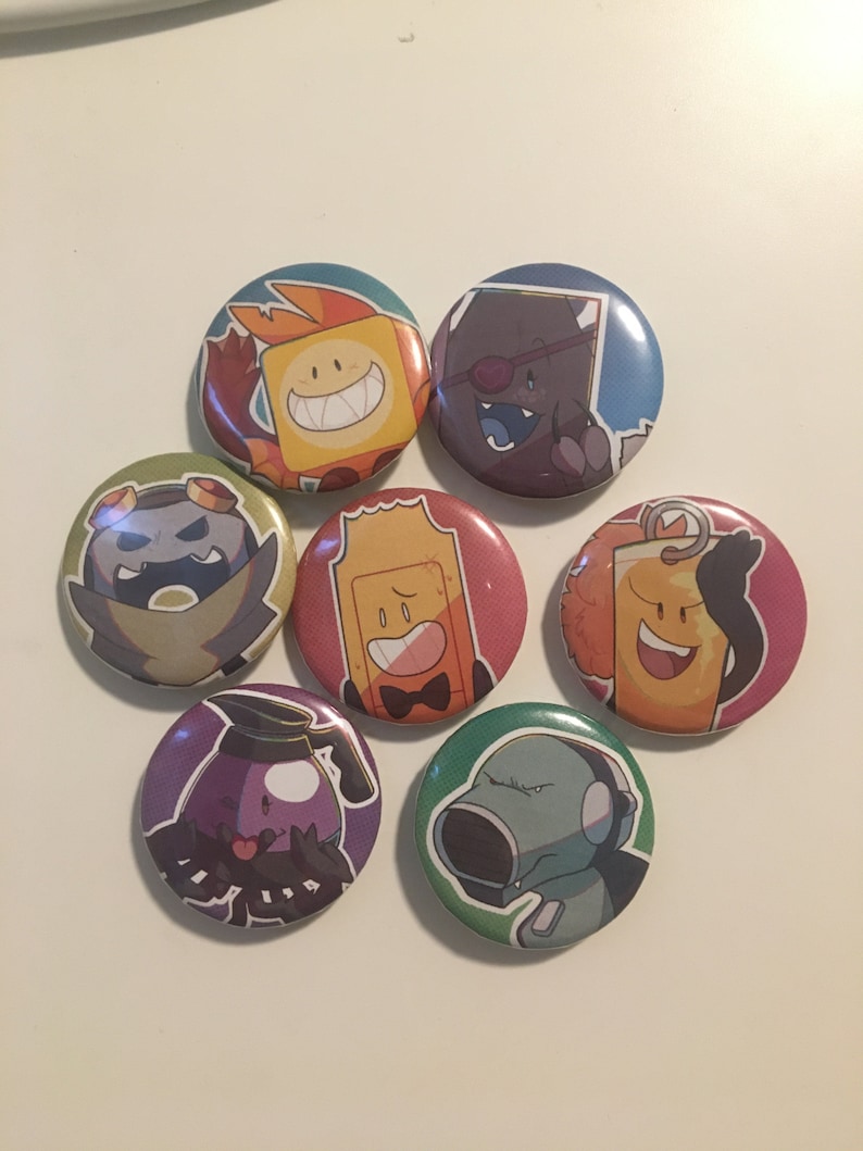 TFMI Character Pin Buttons - Object Show - Etsy
