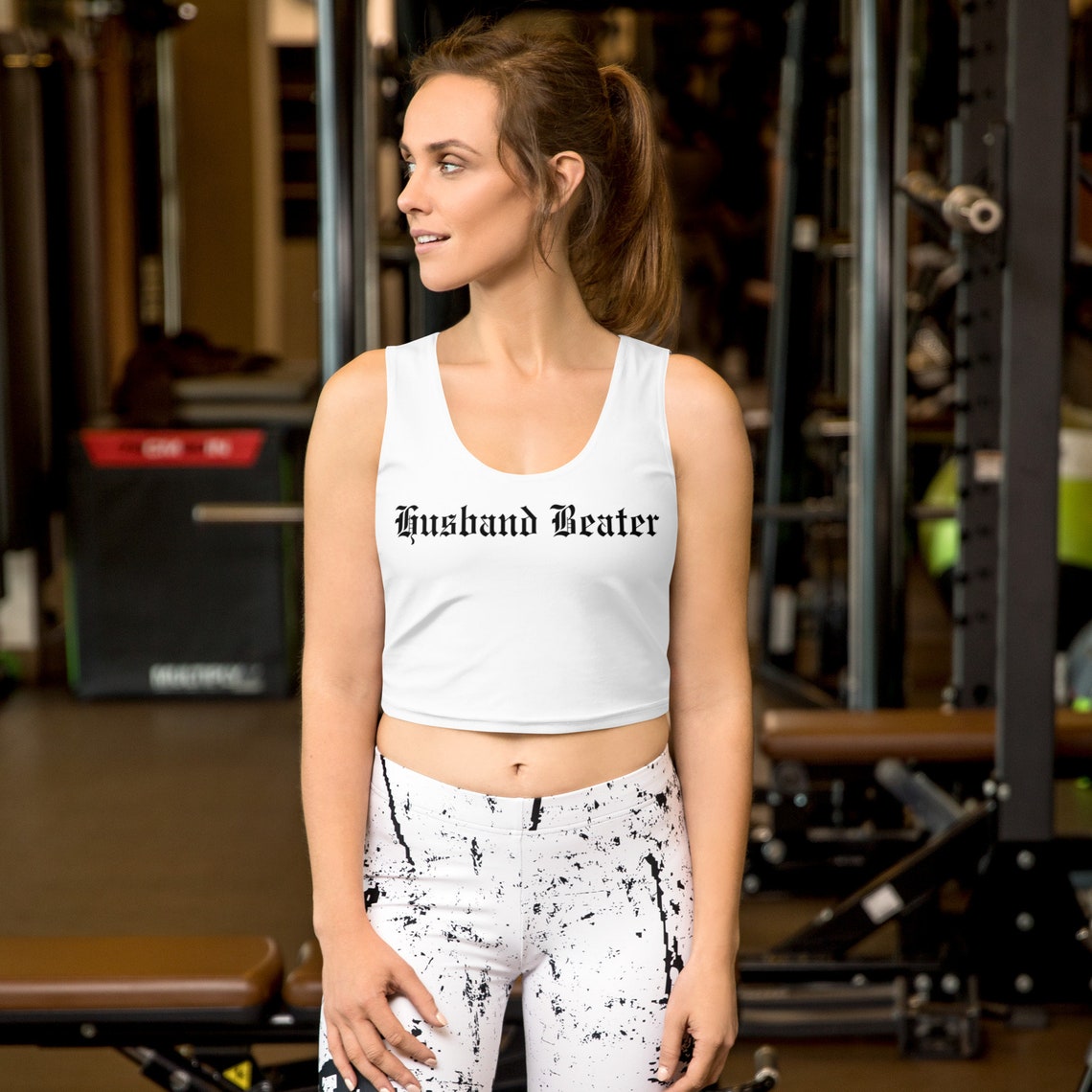 Husband Beater Crop Tank Top Celebrity Inspired Tank Top Crop Tank Top ...