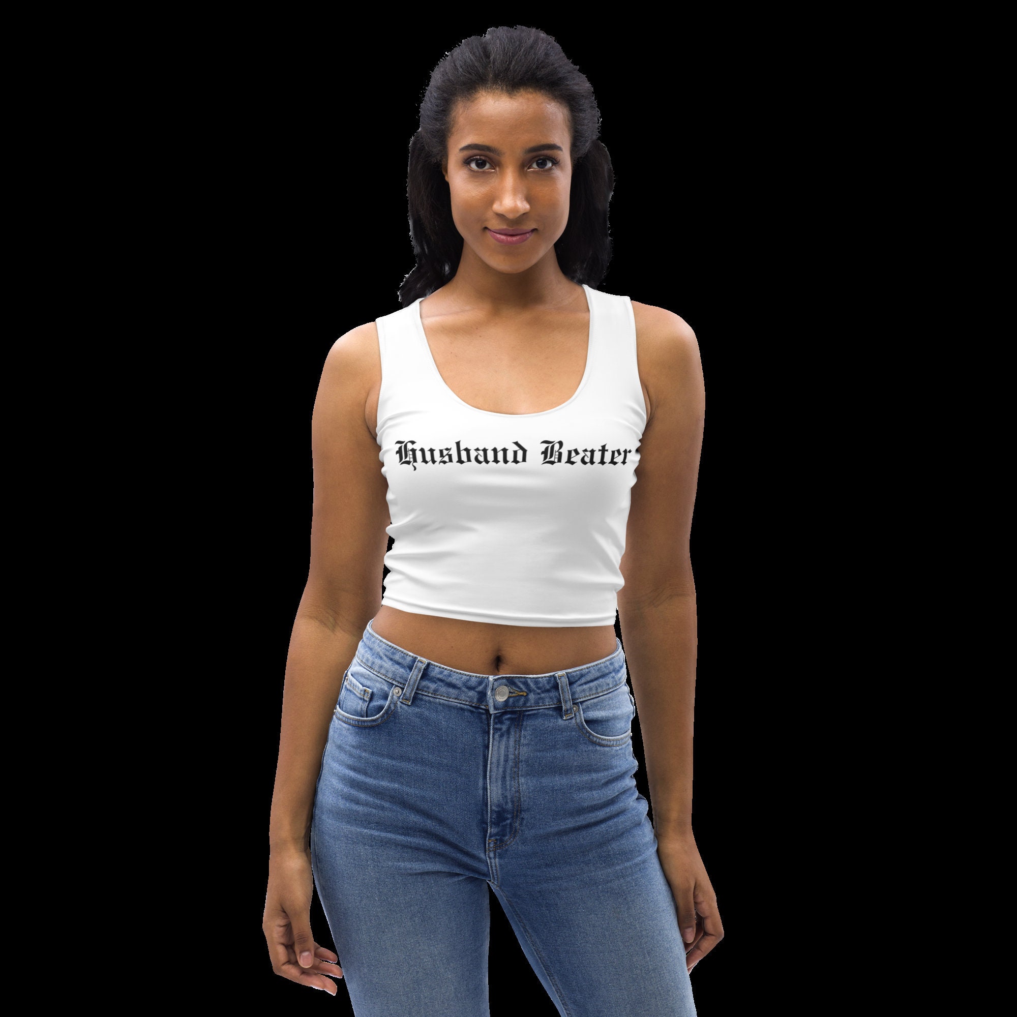 Husband Beater Crop Tank Top Celebrity Inspired Tank Top Crop Tank Top ...