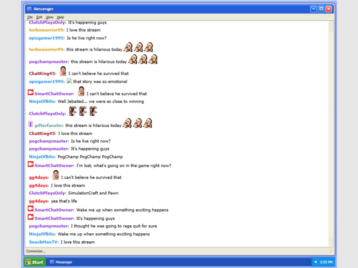 Windows XP Retro Twitch Chat Widget, Animated UI (digital Download) - Etsy