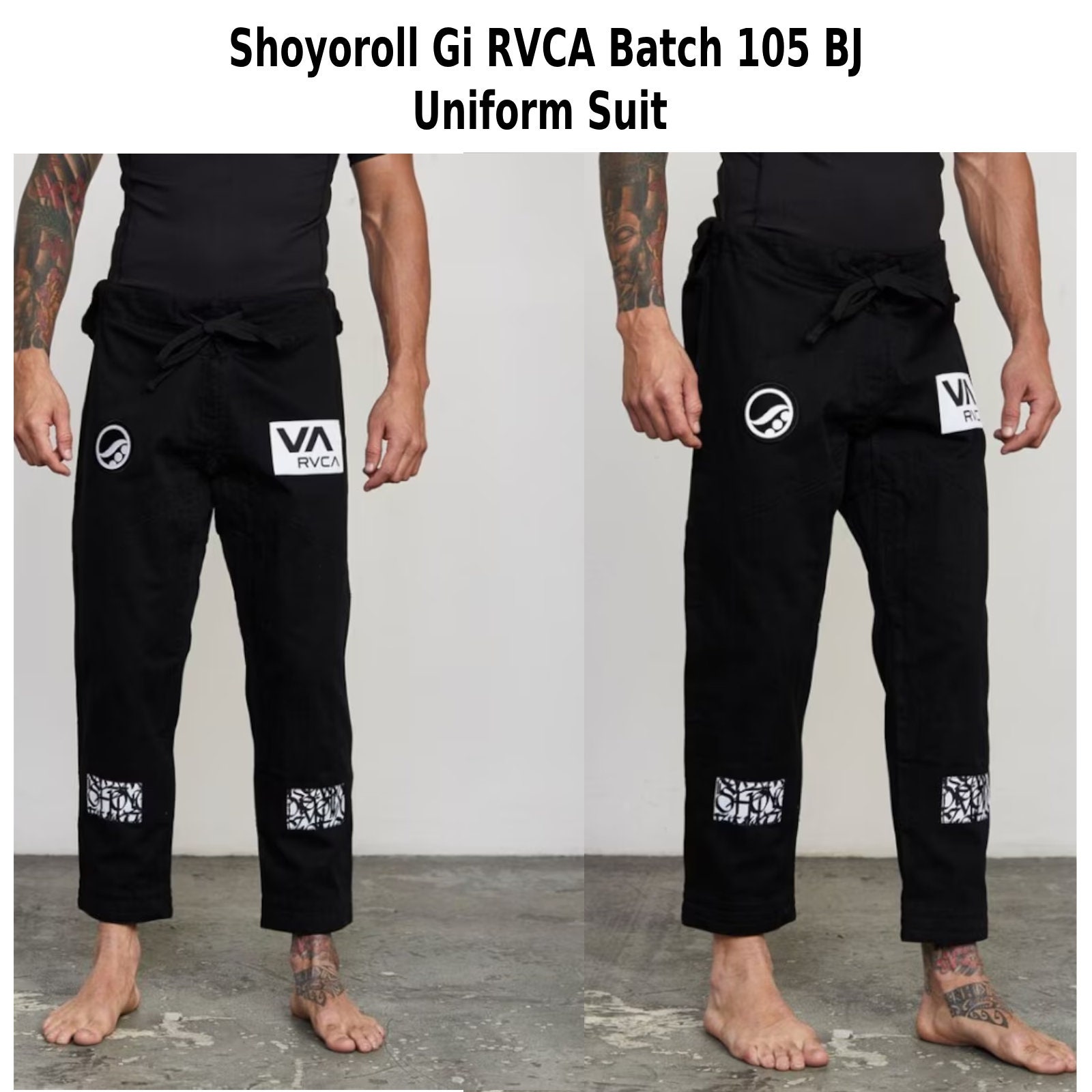 Custom Karate Uniforms Shoyoroll Gi RVCA Batch 105 BJJ Kimono GI ...