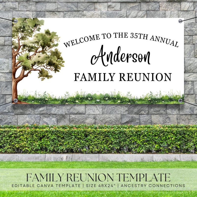 Family Reunion Banner - Etsy