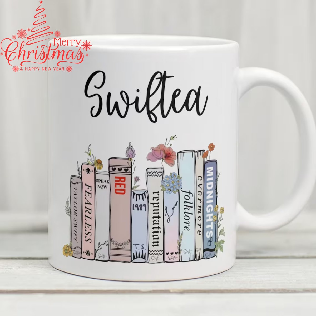Swiftea Mug, Floral Music Album Mug, TS taylor version, TS Swift ...