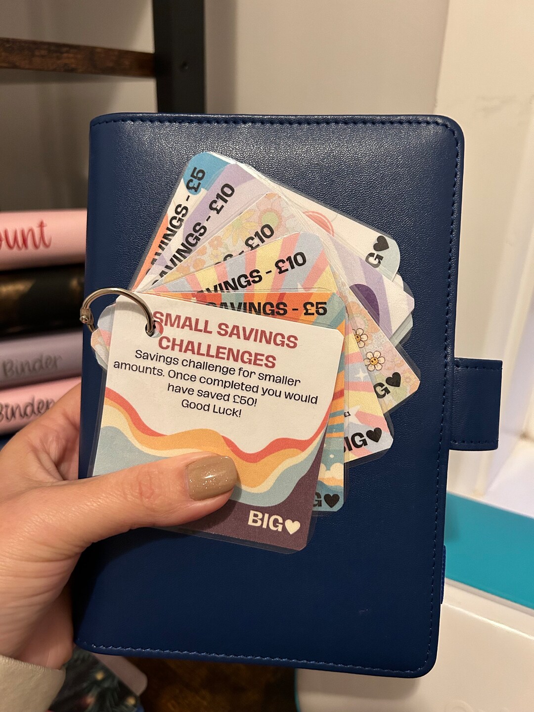 Small Savings Challenge Low Denominations Fifty Pound Total 6 Cards in ...