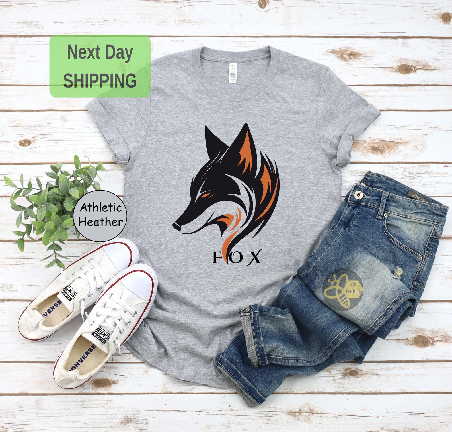 Fox T-shirt, Gift for Fox Lover, Fox Graphic Tee, Nature Shirt, Nature ...