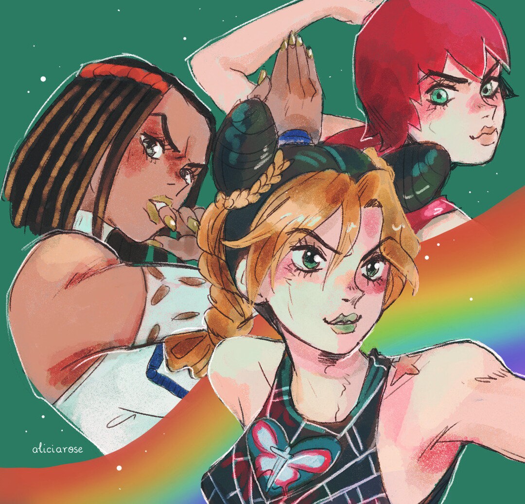 JJBA Part 6 Square Print - Etsy