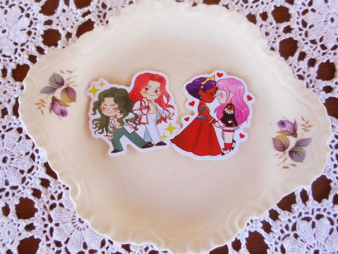 90s Retro Magical Girl Chibi Stickers - Etsy