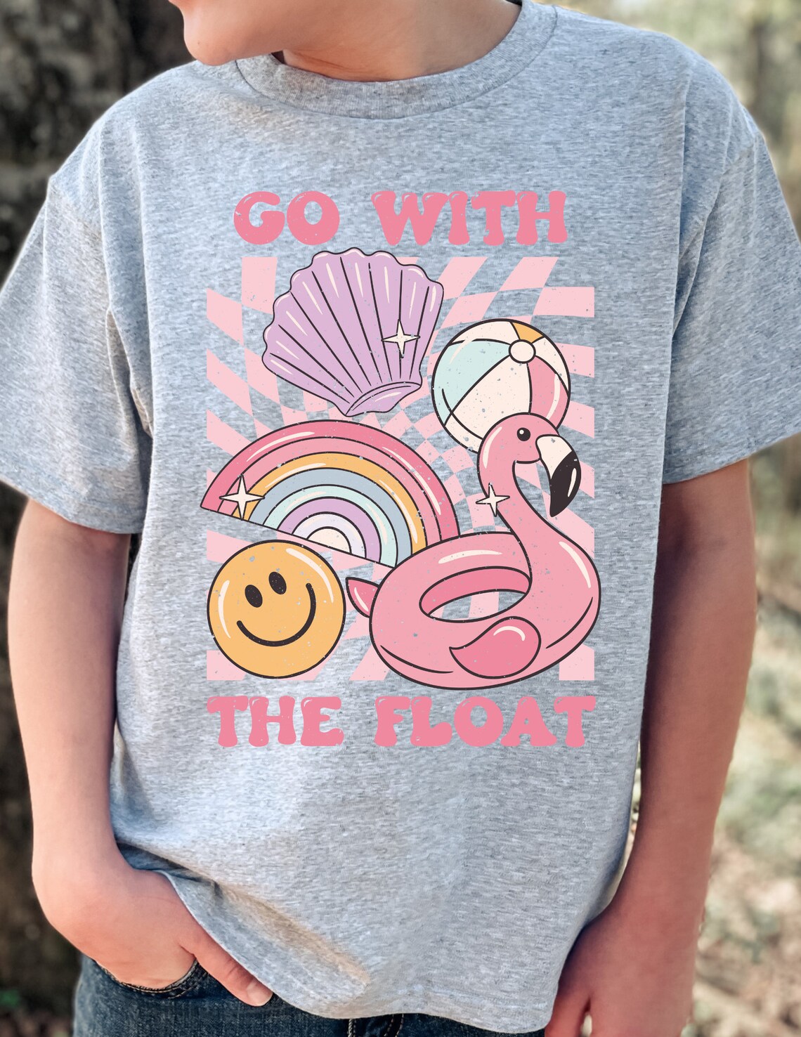 Summer Girl's Shirt, Poolside Summer Shirt, Bright Colorful Summer ...