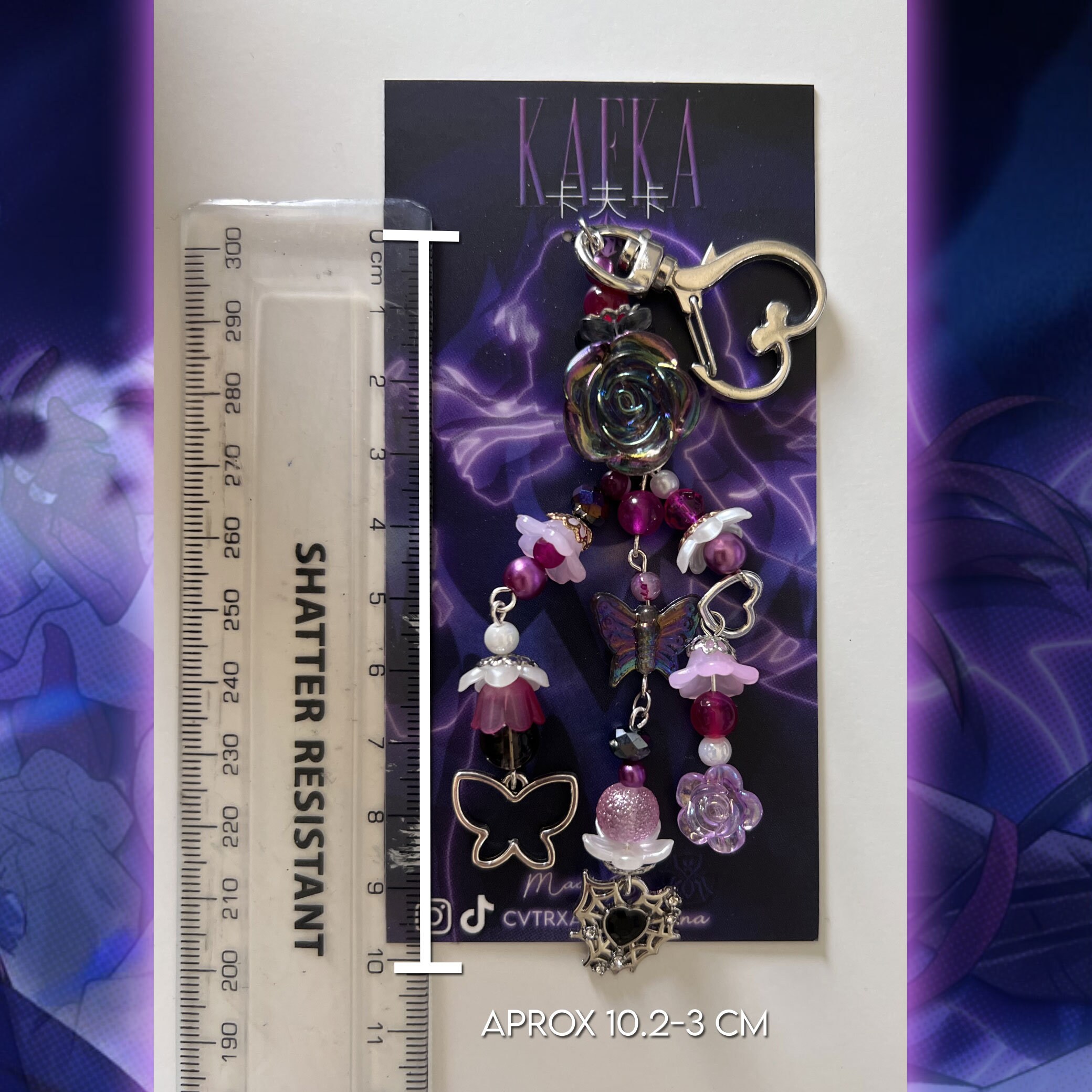 Honkai Star Rail KAFKA Inspired | Handmade Beaded Acrylic Metal ...