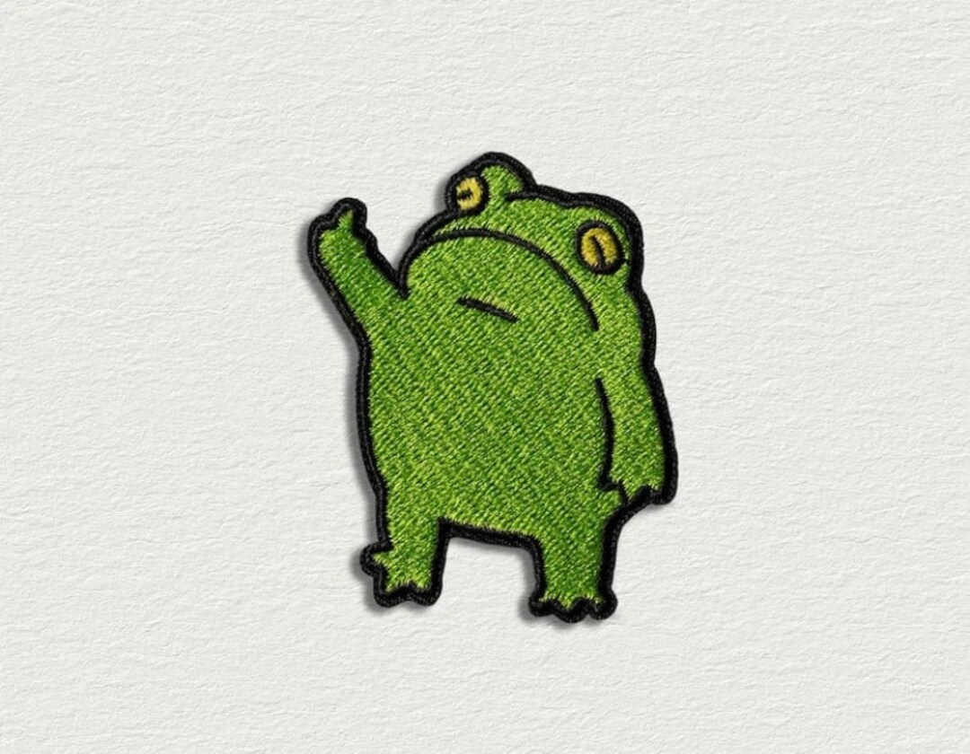 Funny Fck You Frog Attitude Toad Middlefinger Sarcastic Iron - Etsy