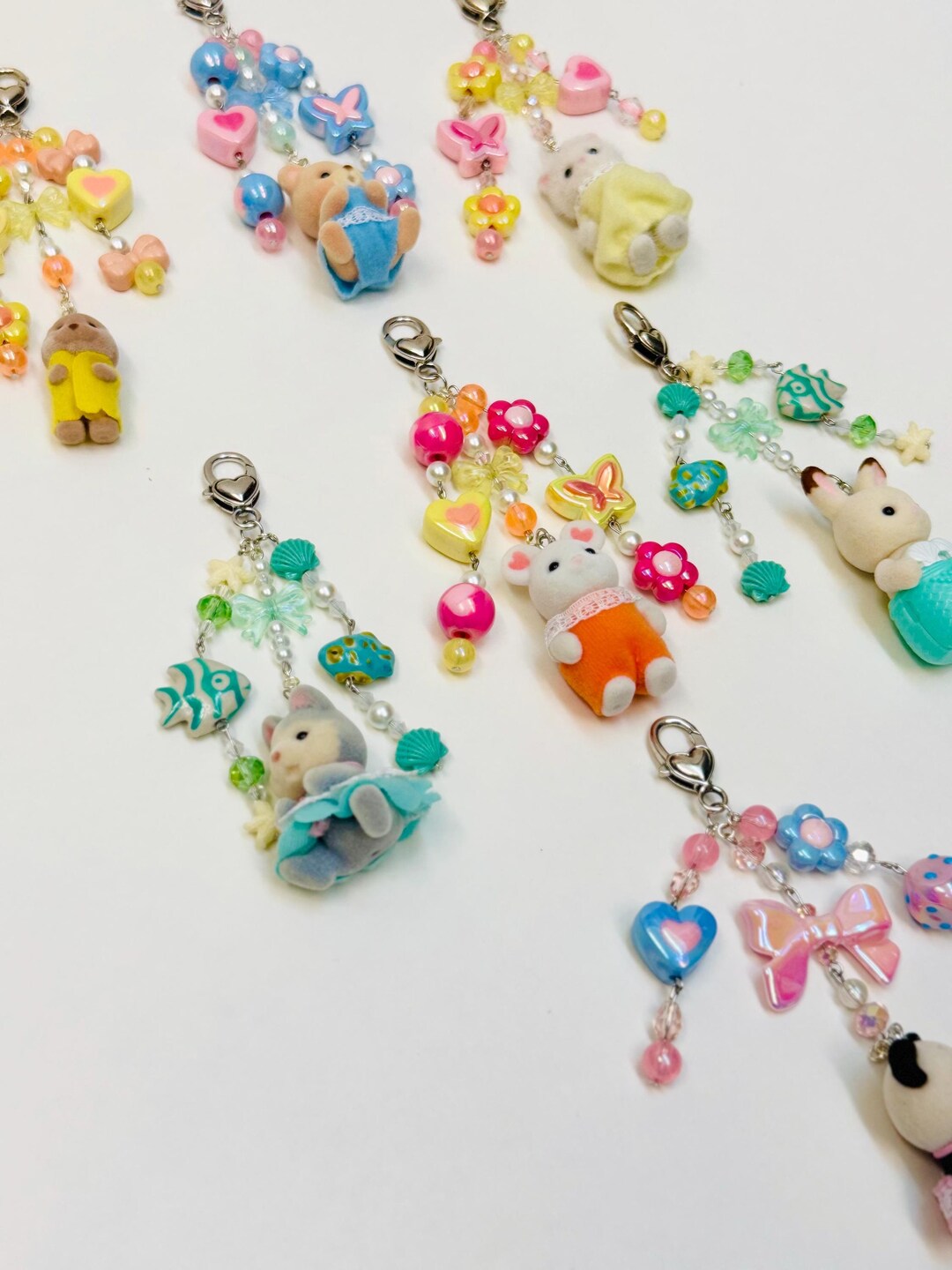 Cutie Calico Critter Keychains - Etsy