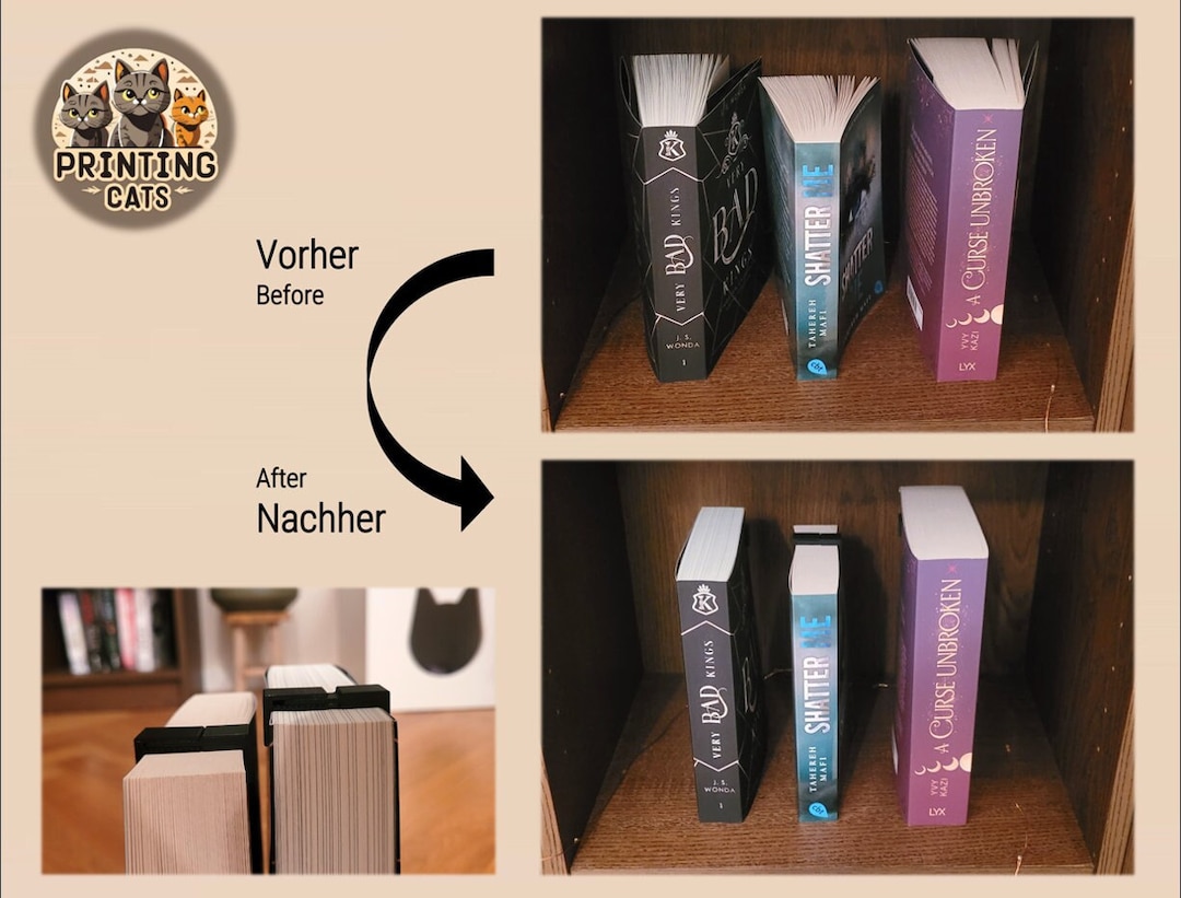 Book Clip 3 Pieces Adjustable Book Clamp Hold & Order for the Bookshelf ...